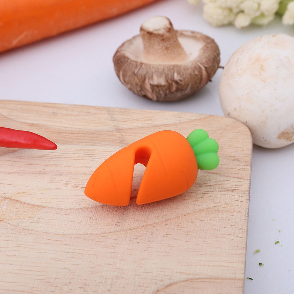 SOPOTUTU 6Pcs Pot Spill-Proof Lifters Orange Silicone Carrot Shape ...