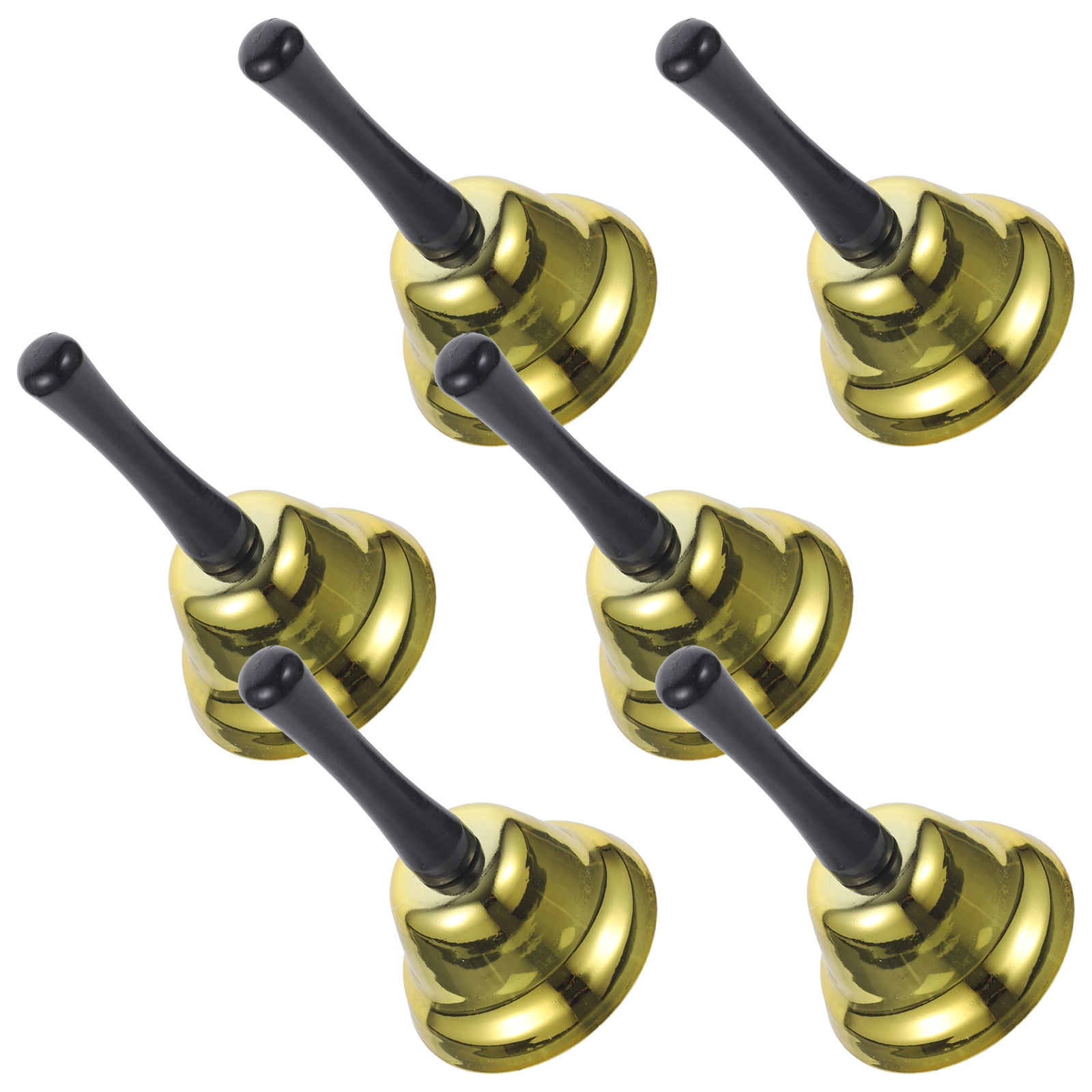 SOPOTUTU Retro Style Golden Metal Call Bell Set of 6 for Party ...