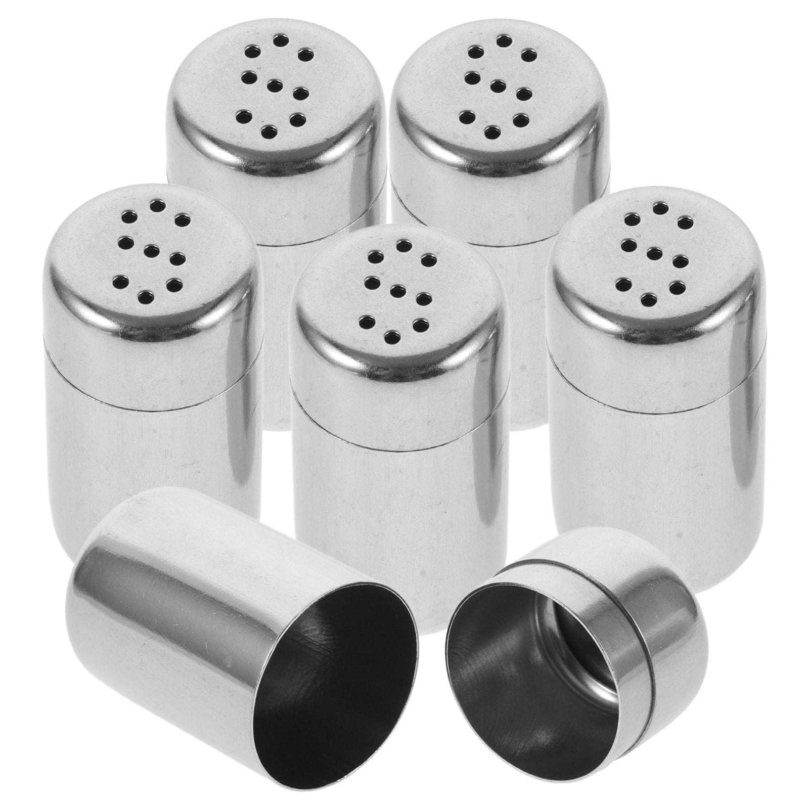 SOPOTUTU 6pcs Stainless Steel Mini Seasoning Dispenser Box Spice ...