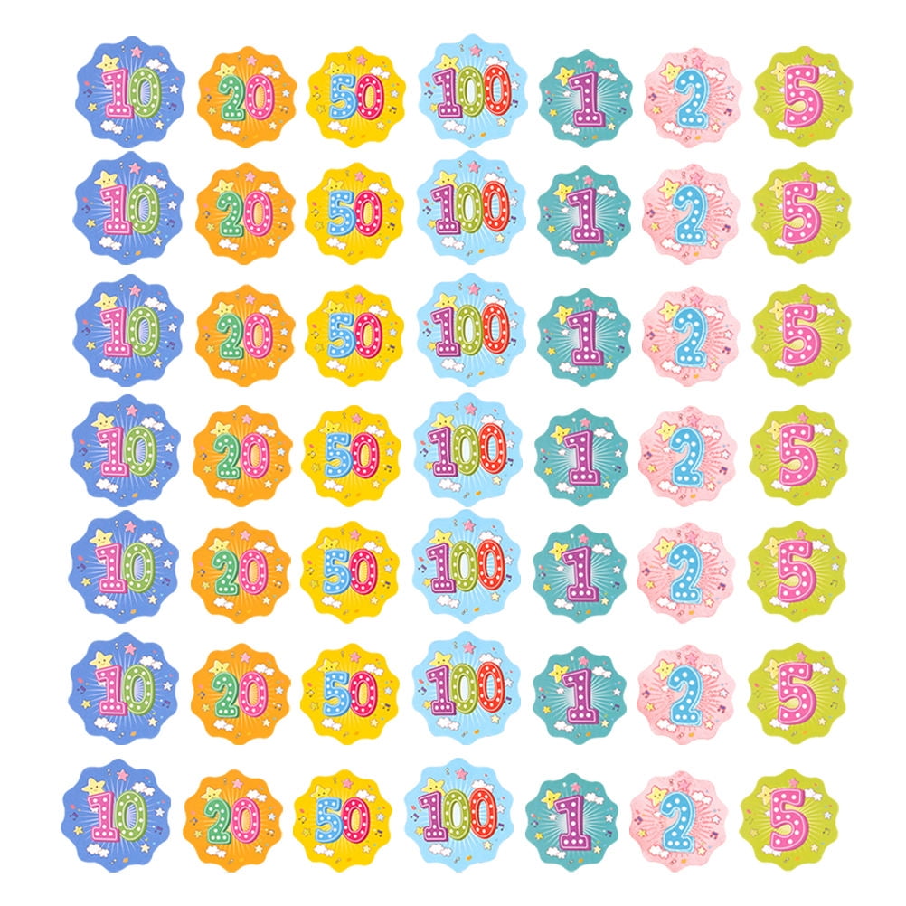 SOPOTUTU Cute Supplies Paper Flower Shaped Score Cards Reward System ...