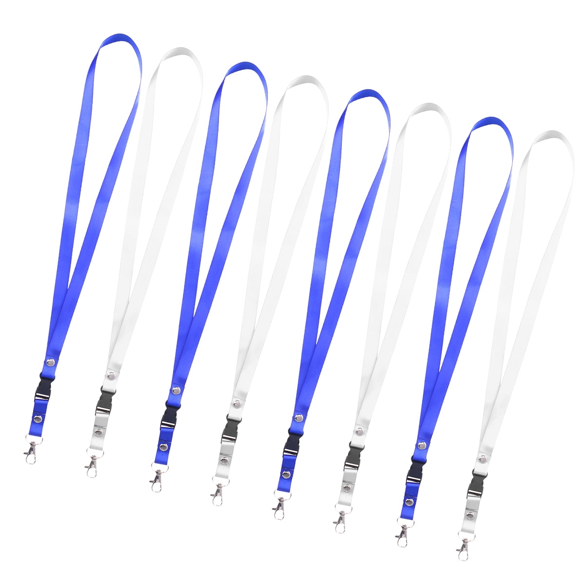SOPOTUTU School ID Holder Lanyard with Clip Function Blue 8PCS ...