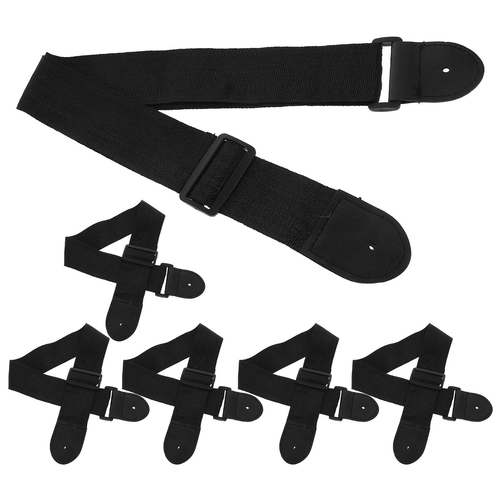 SOPOTUTU Guitar Shoulder Strap Black Nylon Comfortable for Guitarists ...