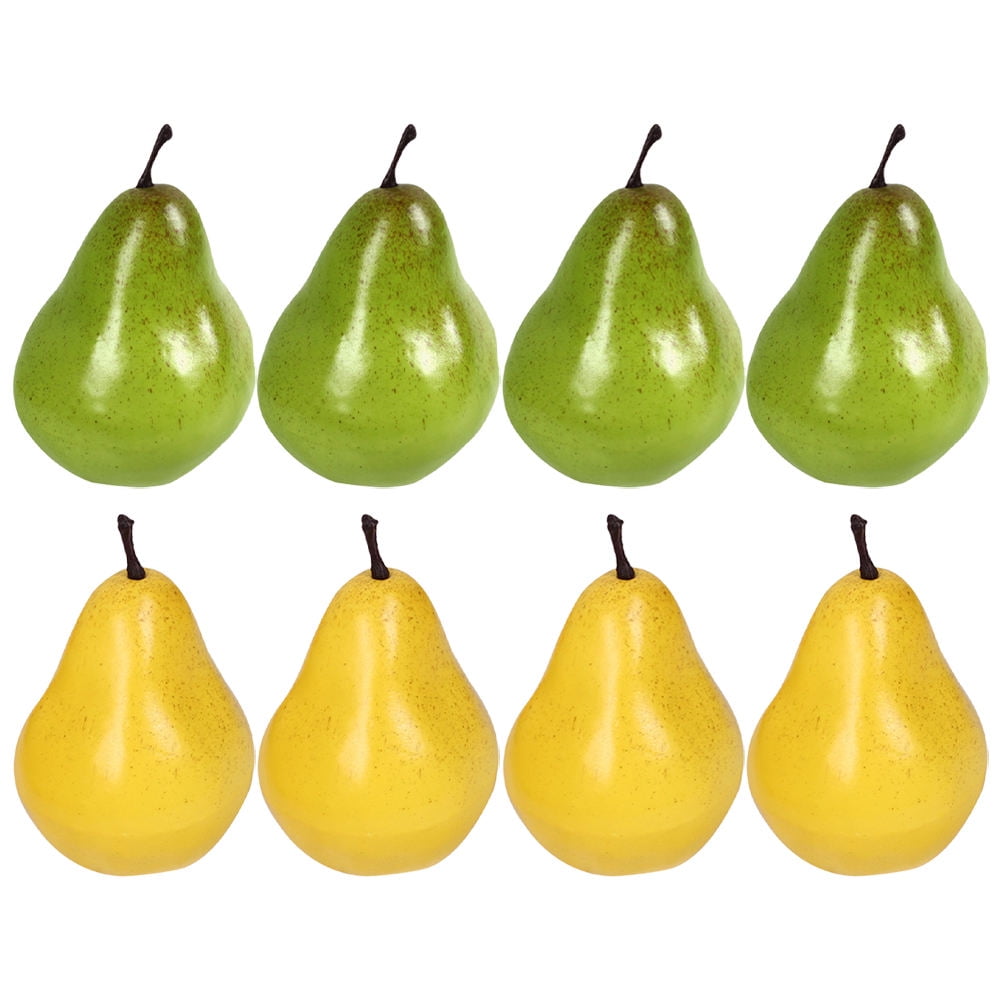 SOPOTUTU 8Pcs Fake Fruit Display Artificial Pear Models For present And ...