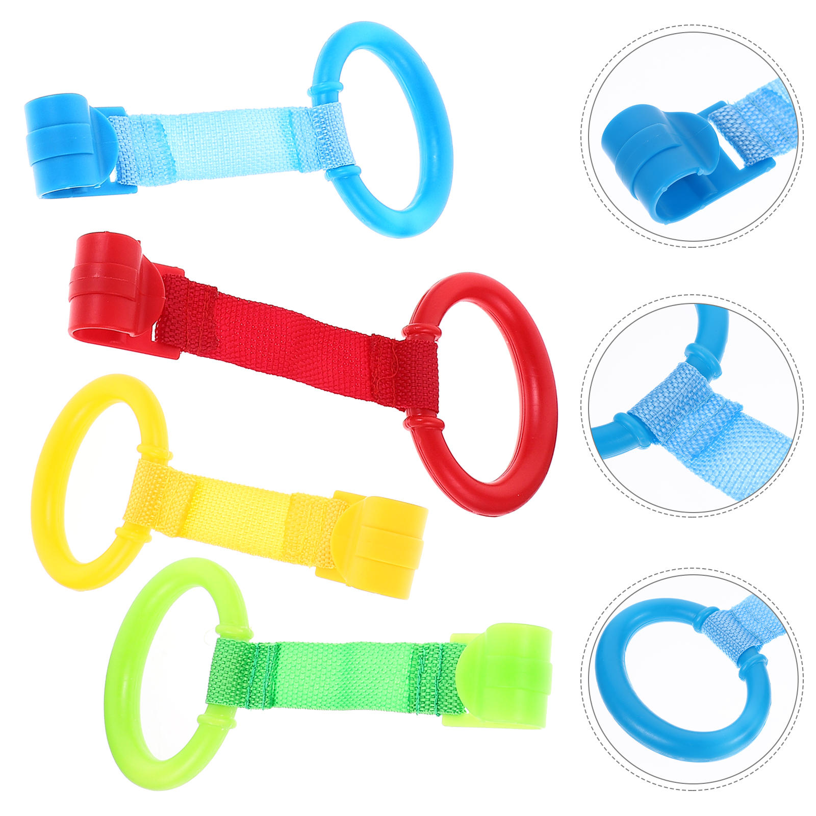 SOPOTUTU 8Pcs Pull Rings for Infants and Babies Walking Training with ...