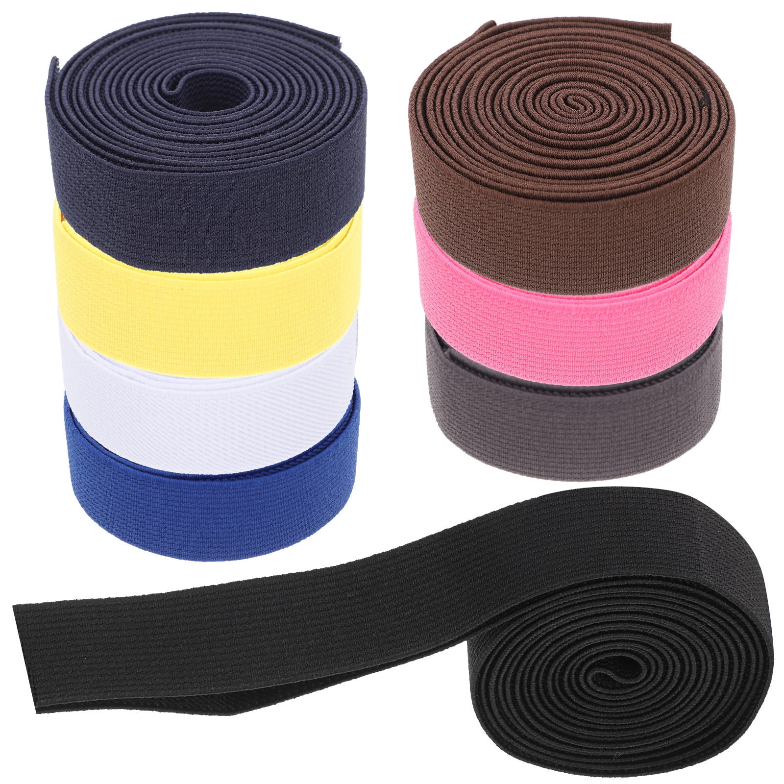 SOPOTUTU 8Pcs Knitted Elastic Bands Assorted Colors for Clothing ...