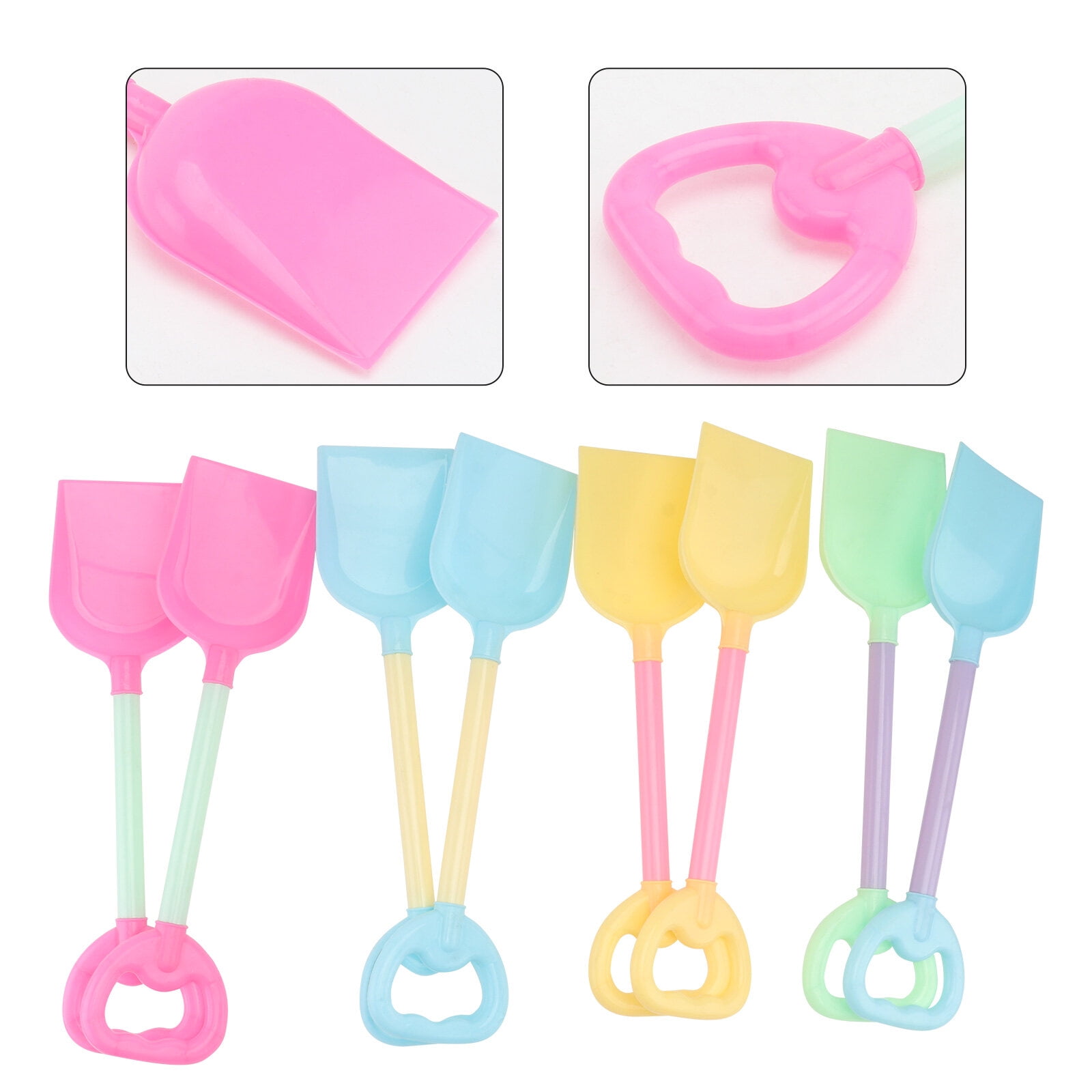 SOPOTUTU 8pcs Sand Scoop Shovels For Random Colors Design For For ...