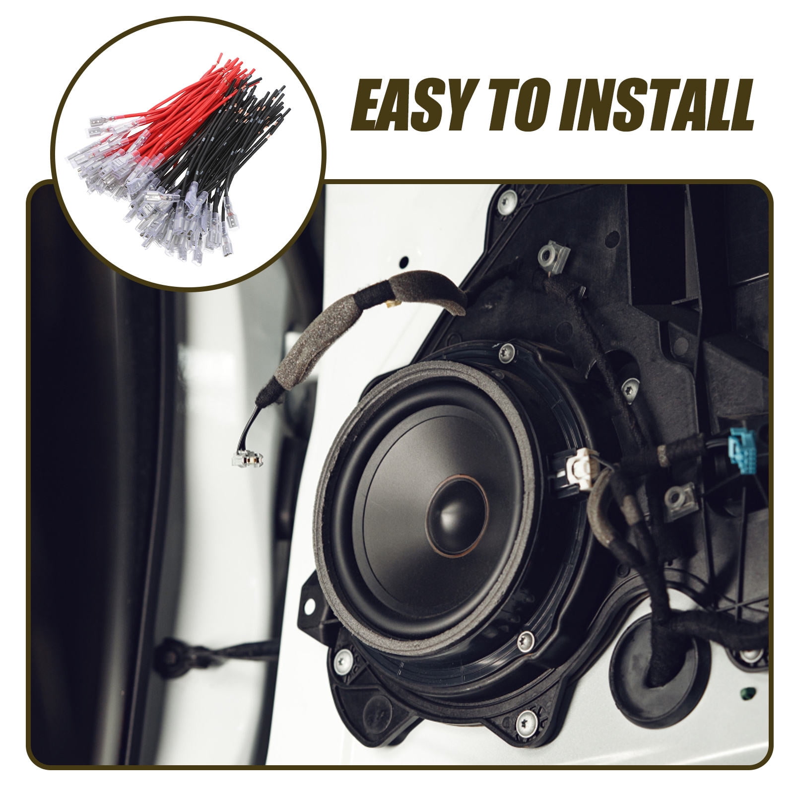 SOPOTUTU Non Insulated Wire Connectors Female Spade Crimp Terminal ...