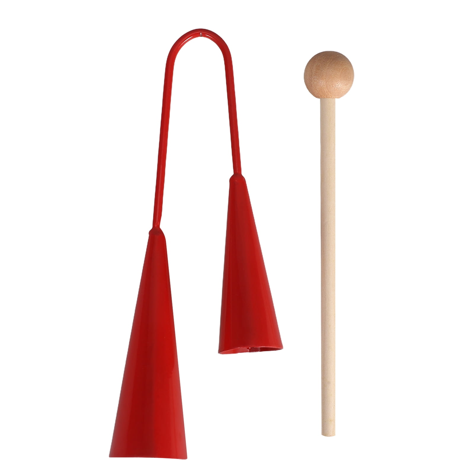 SOPOTUTU Two Tone Steel Agogo Bell Hand Percussion Instrument for Music ...