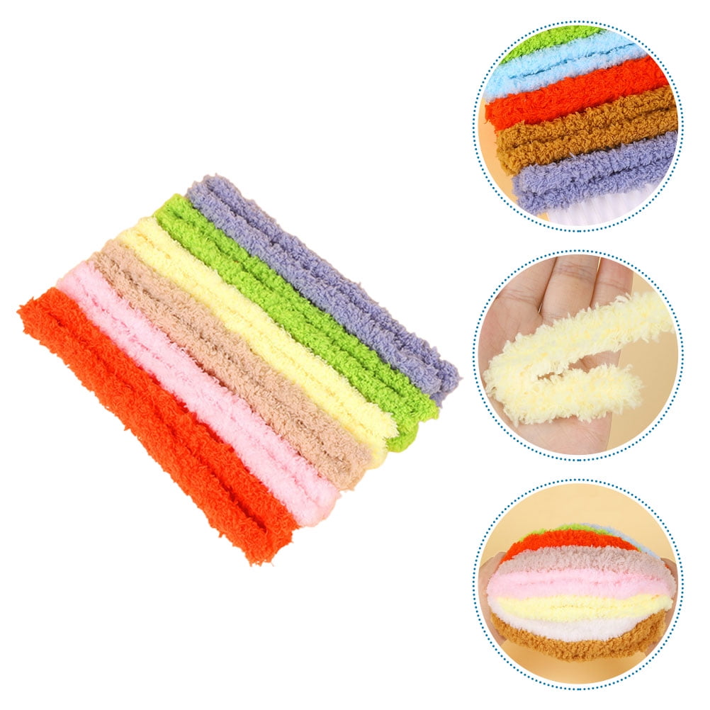 SOPOTUTU Assorted Color Plush DIY Twisting Sticks Cleaners for Crafts ...
