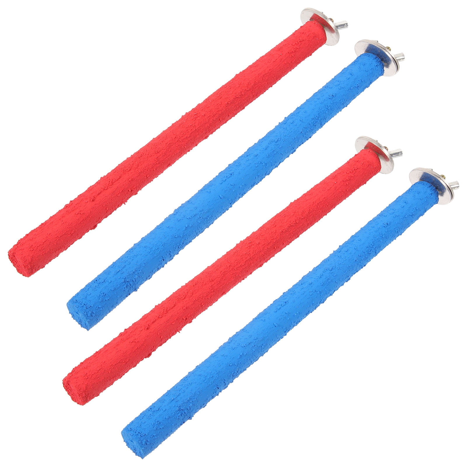 SOPOTUTU Parrot Perch Stand Assorted Color Wood and Quartz Sand for Pet ...