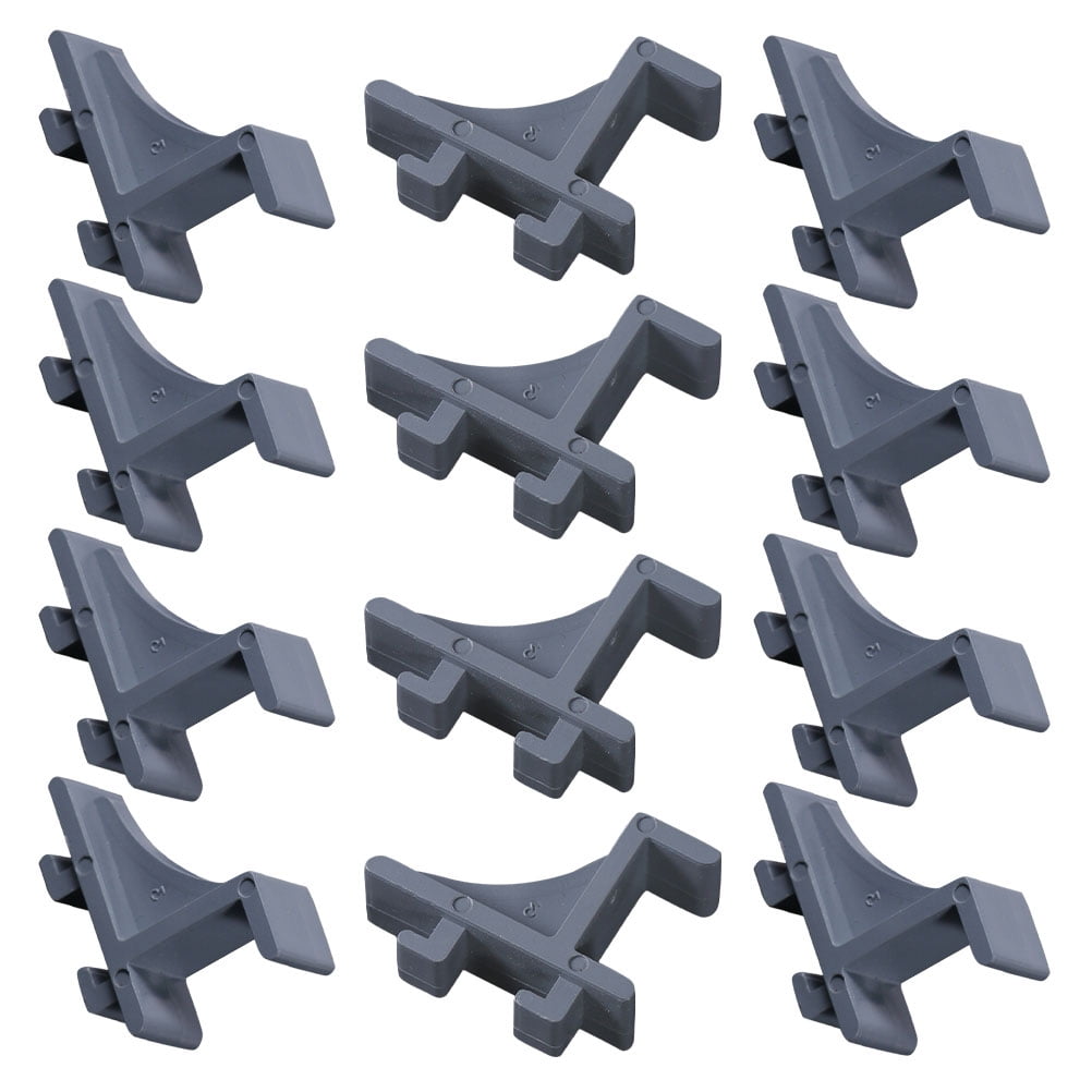 SOPOTUTU Plastic Freezer Shelf Clips Grey Secure Support 24Pcs ...