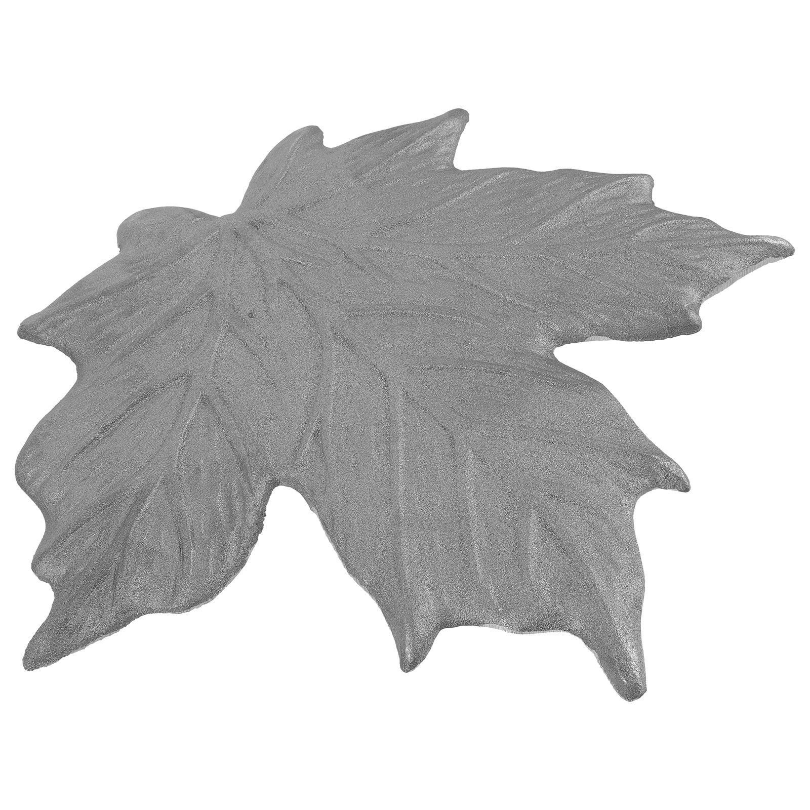 SOPOTUTU Decorative Grey Iron Maple Leaf Pathway Stones for Outdoor Use ...