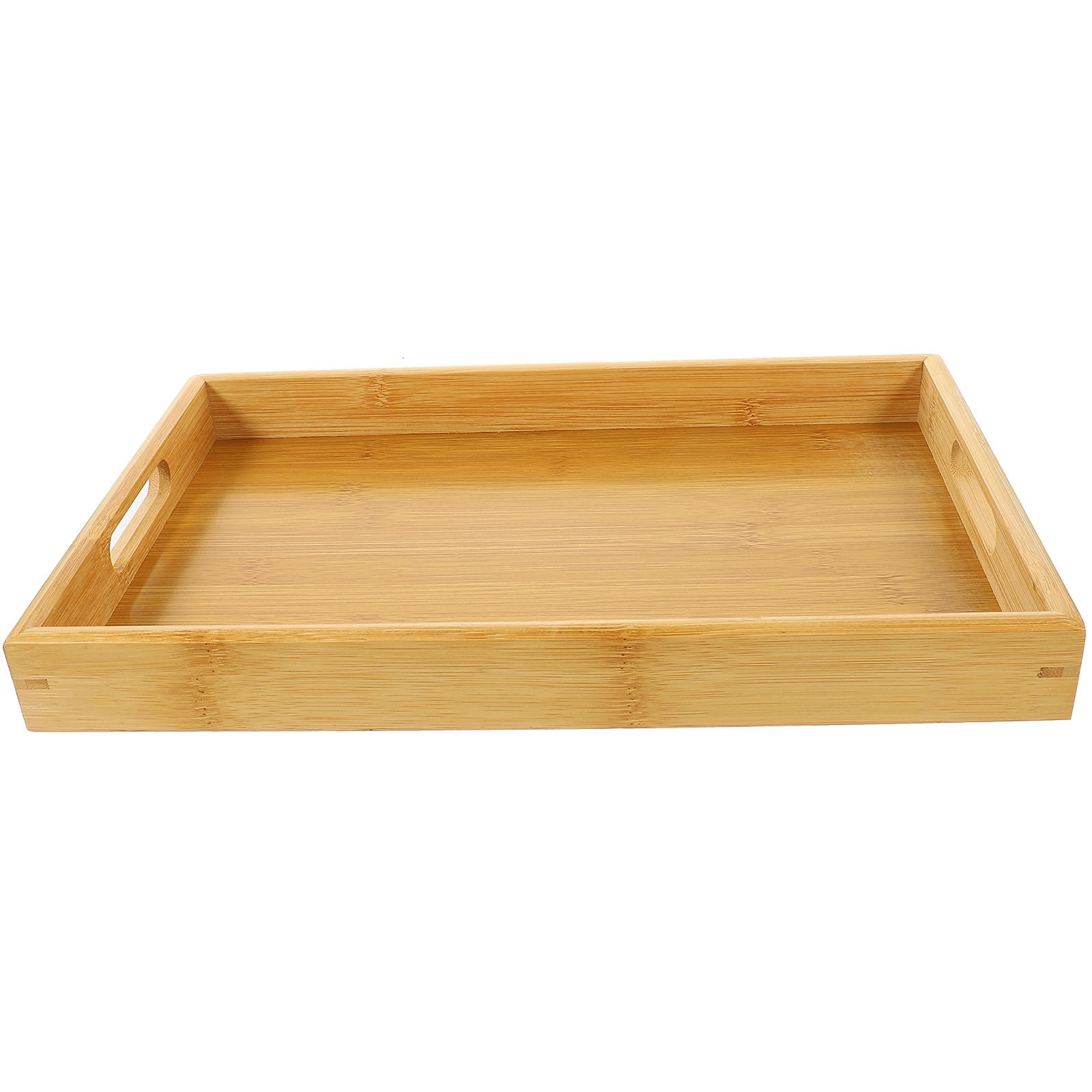 SOPOTUTU Bamboo Serving Tray Bamboo Serving Simple Design Families Restaurants 1Pack - Walmart.com