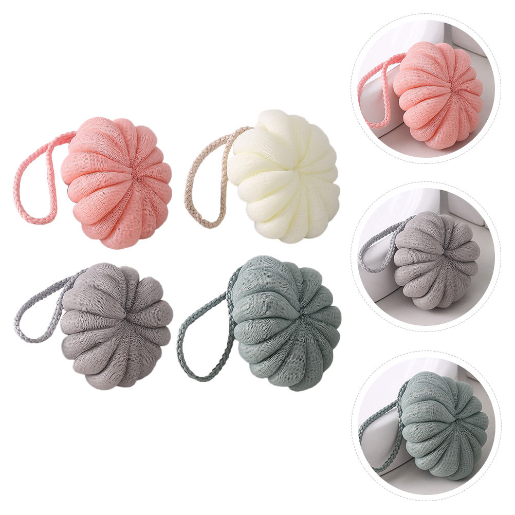 SOPOTUTU Bathroom Bathing Balls 4Pcs Creamy-White Bath Balls for Home ...