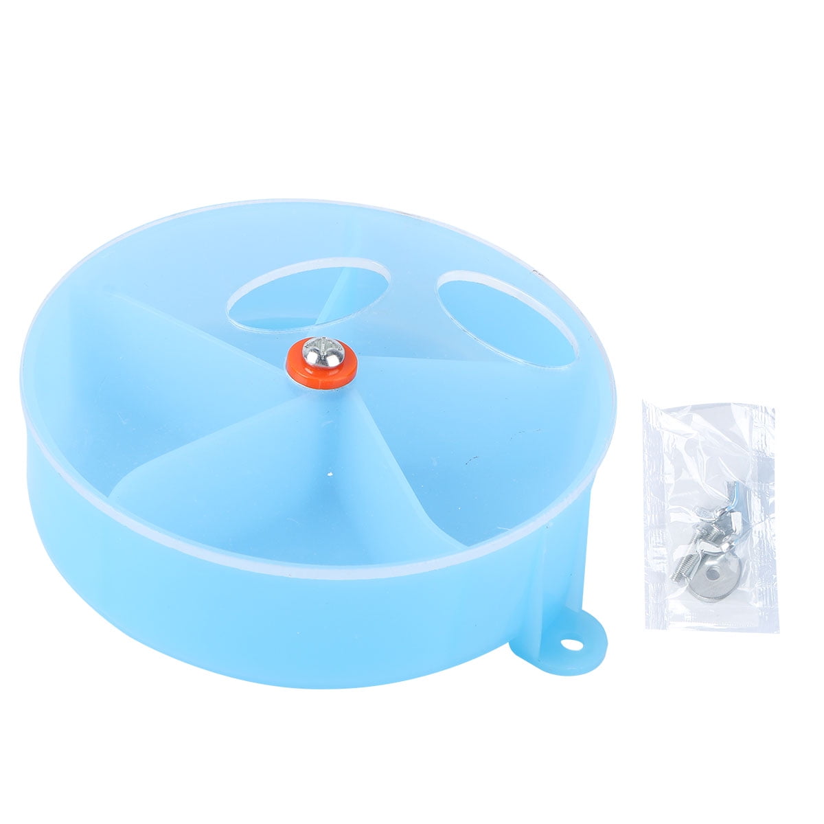 SOPOTUTU Bird Cage Feeder Foraging Toy Parrot Feeding Wheel Blue 1Set ...