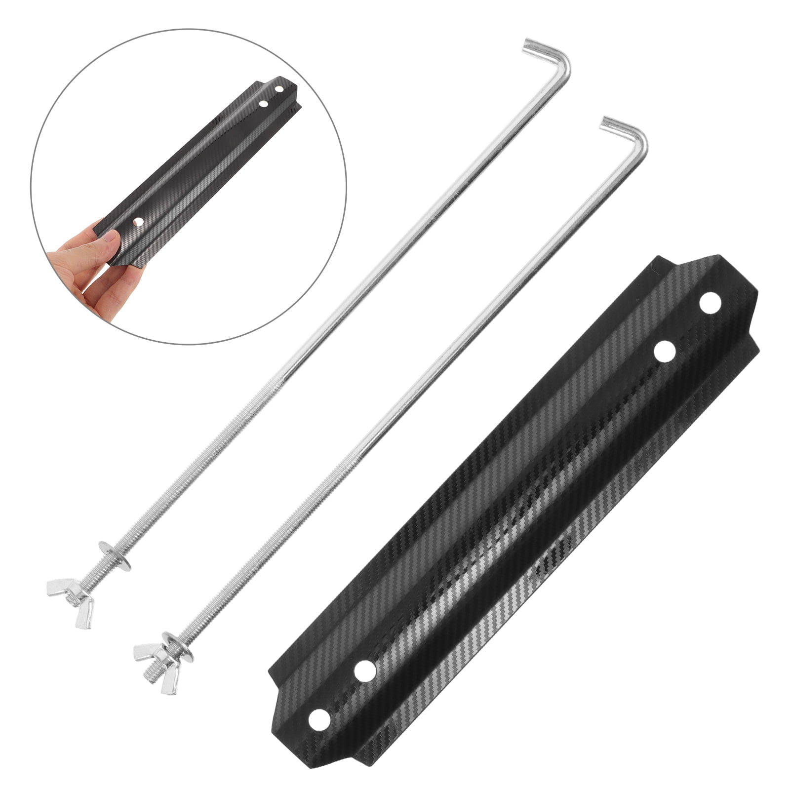 SOPOTUTU Car Battery Bracket Black Iron Alloy Vibration Resistant ...