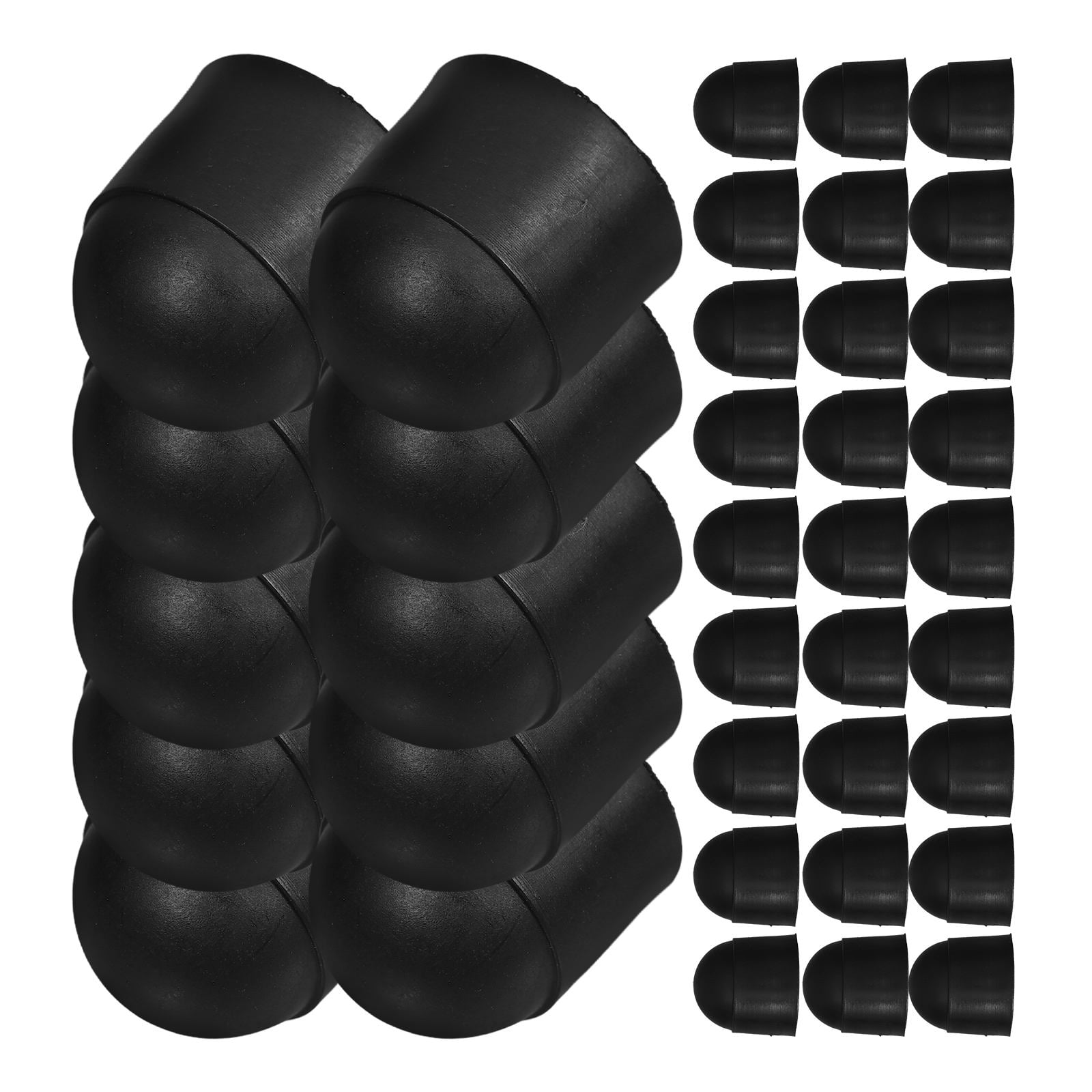 SOPOTUTU Black PE Cap Nuts for Nut Protection Easy Installation Dust ...
