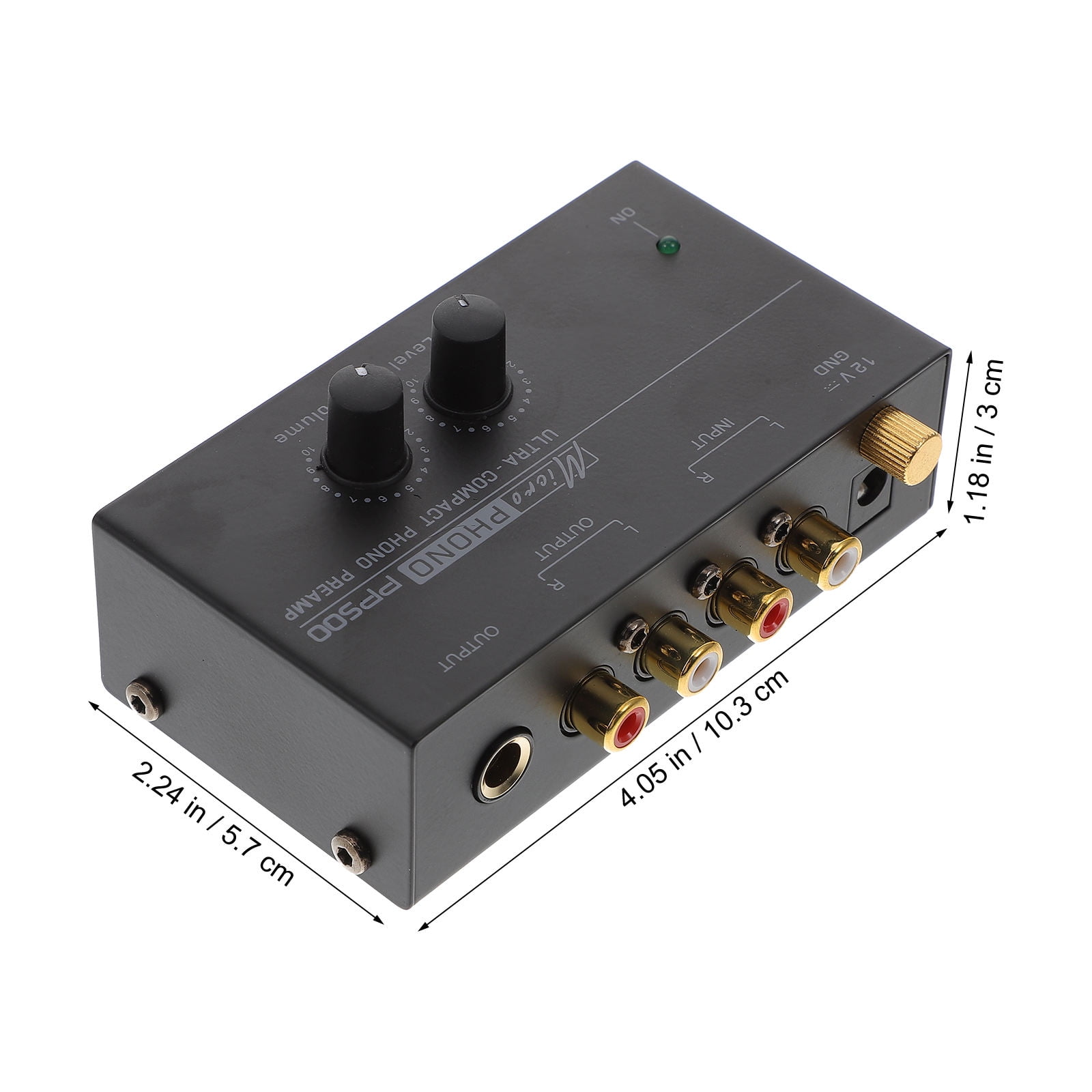 SOPOTUTU Black Phono Preamplifier for Record Player with Multiple ...
