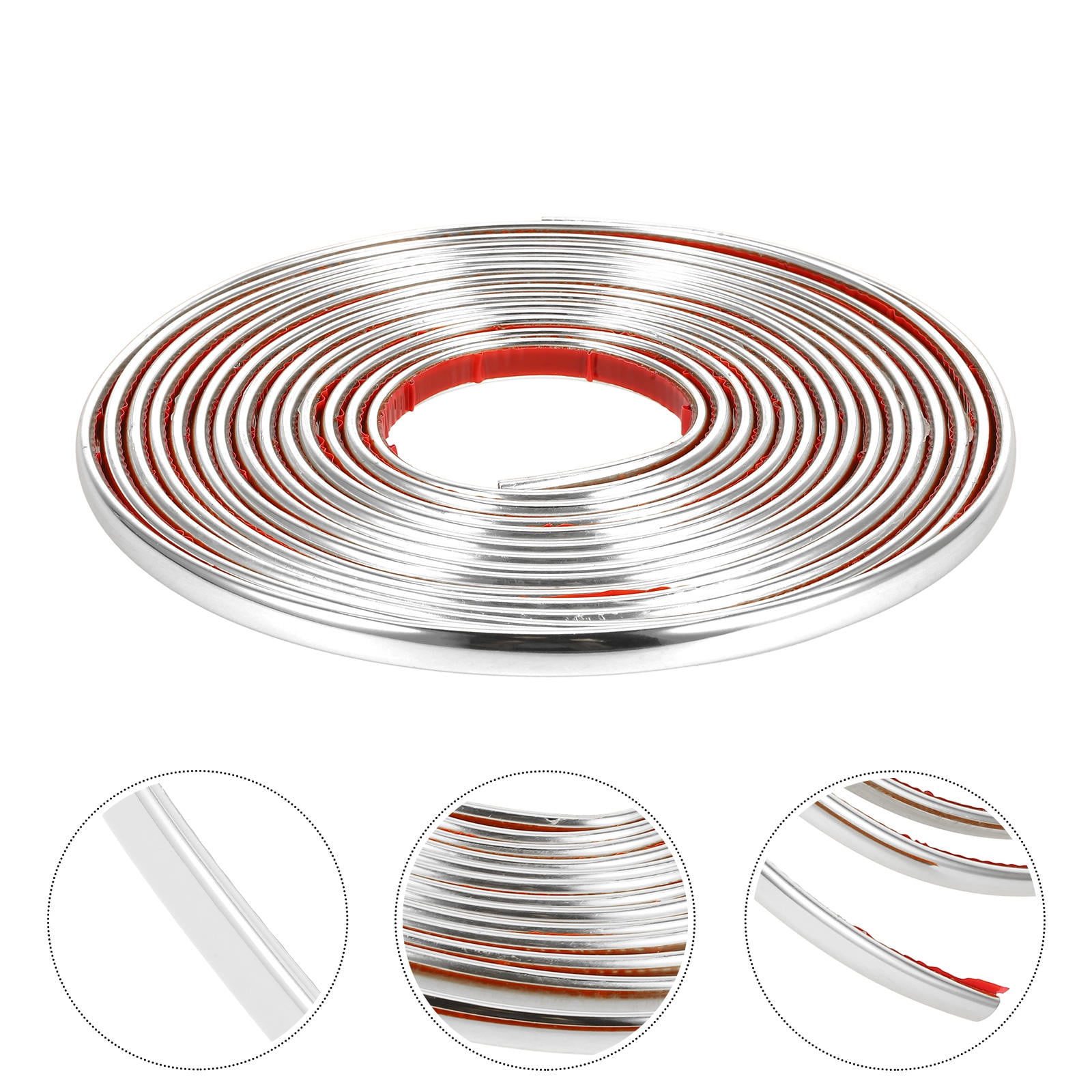 SOPOTUTU Flexible Molding Trim Molding Trim PVC Bright Silver Home ...