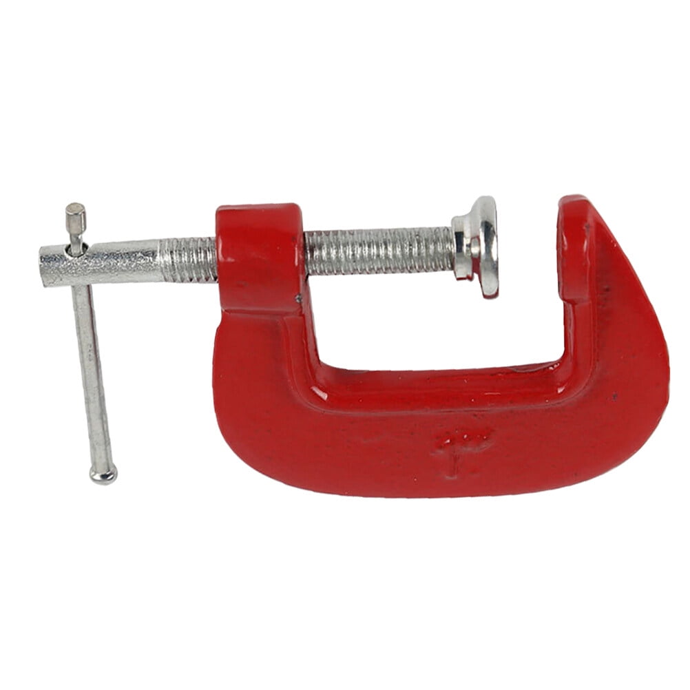 SOPOTUTU 4Pcs Steel C Clamp Red Color for Secure Fixation in Woodwork ...