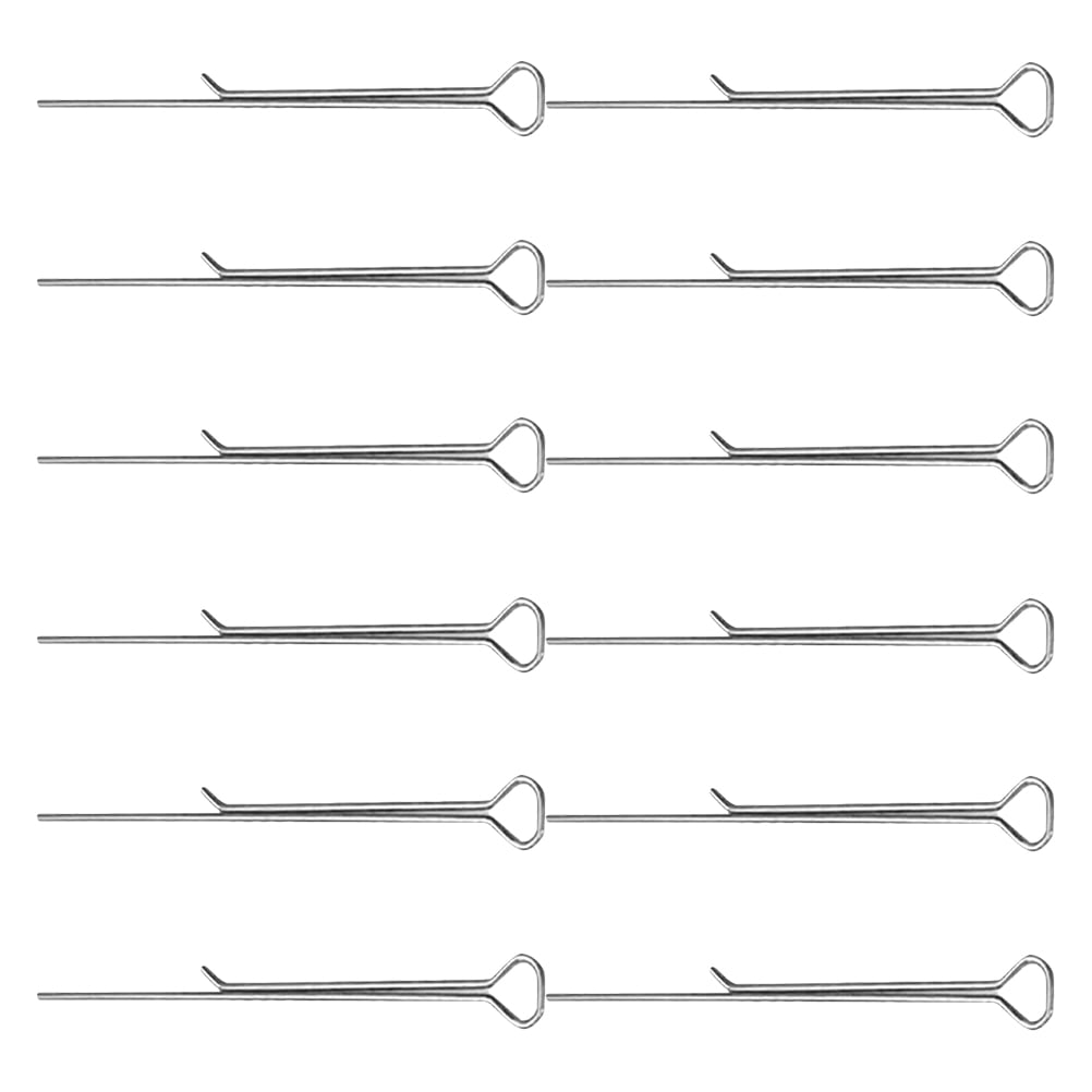 SOPOTUTU Candle Making Tools 12Pcs Silver Rectangular Carbon Steel Wick ...