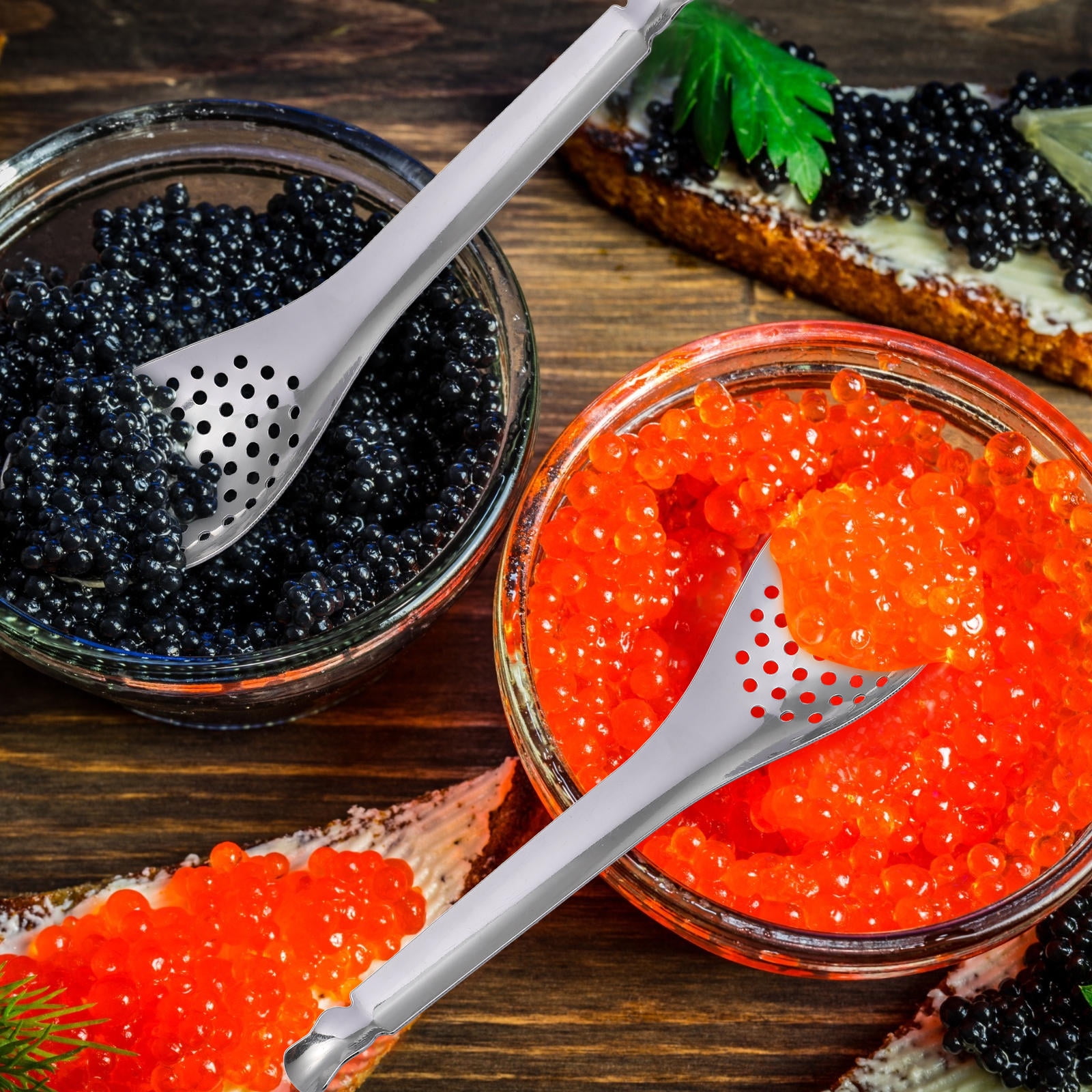 SOPOTUTU 2Pcs Stainless Steel Slotted Spoons for Cooking and Grease ...