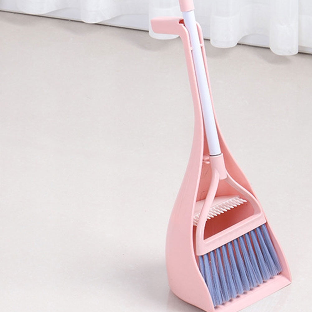 SOPOTUTU Children Cleaning Toy Set Red Mini Dustpan Broom Housekeeping ...