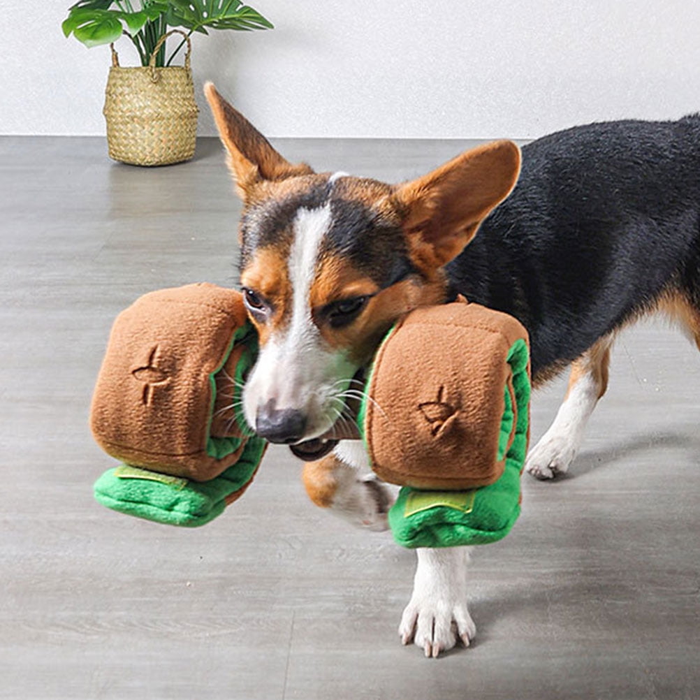 SOPOTUTU Cognitive Dog Toys Dog Food Hiding Toy Textile Velvet 1Set ...