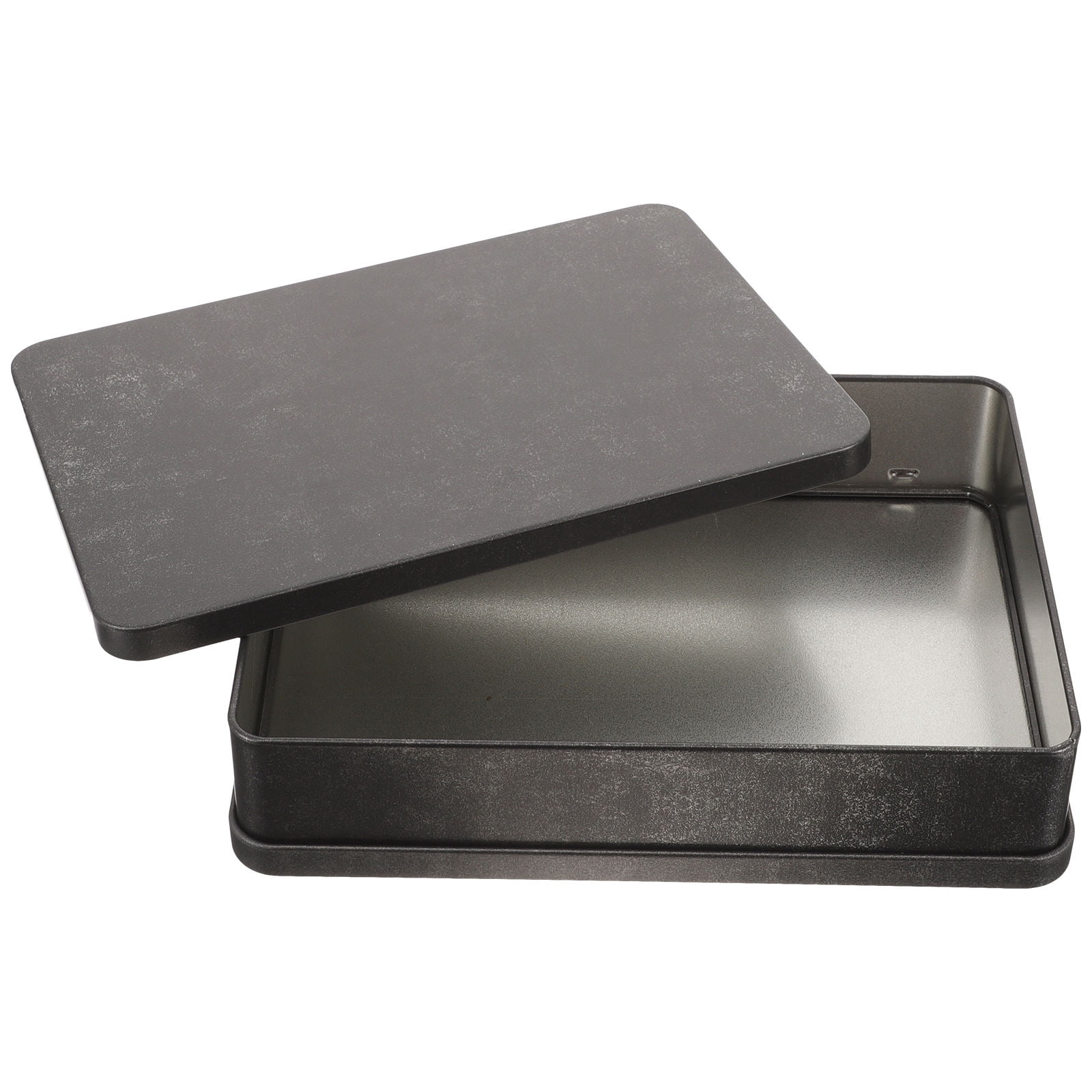 SOPOTUTU Classic Black Tinplate Candy Box Reusable Treat Container for ...
