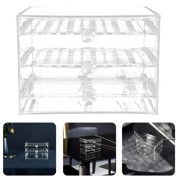 SOPOTUTU Display Box Transparent Acrylic 1Pcs Portable Box for Women at ...