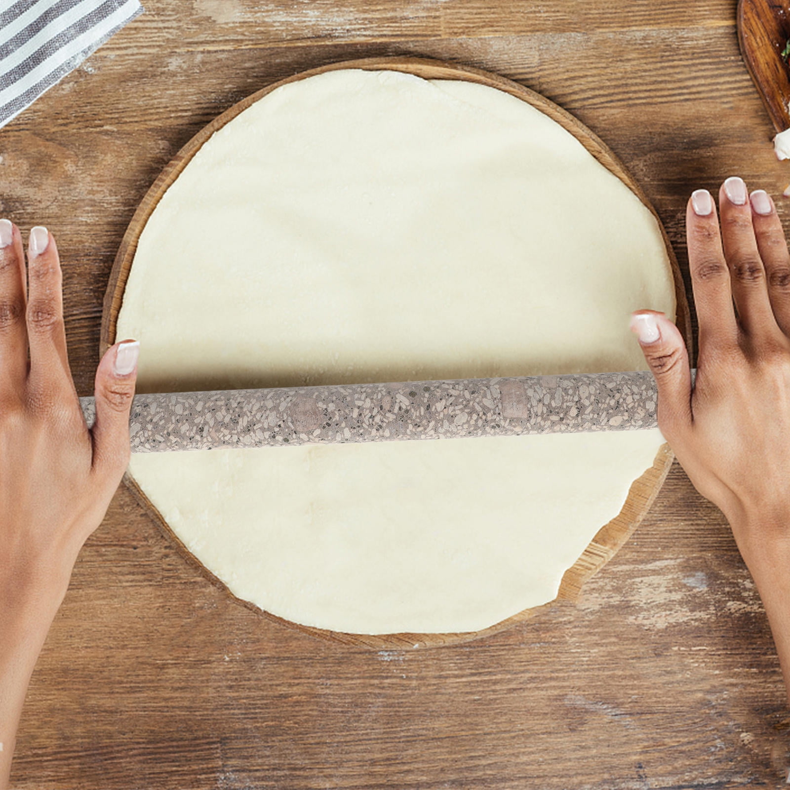 SOPOTUTU Medical Stone Dough Rolling Stick for Pizza and Pastry Baking ...