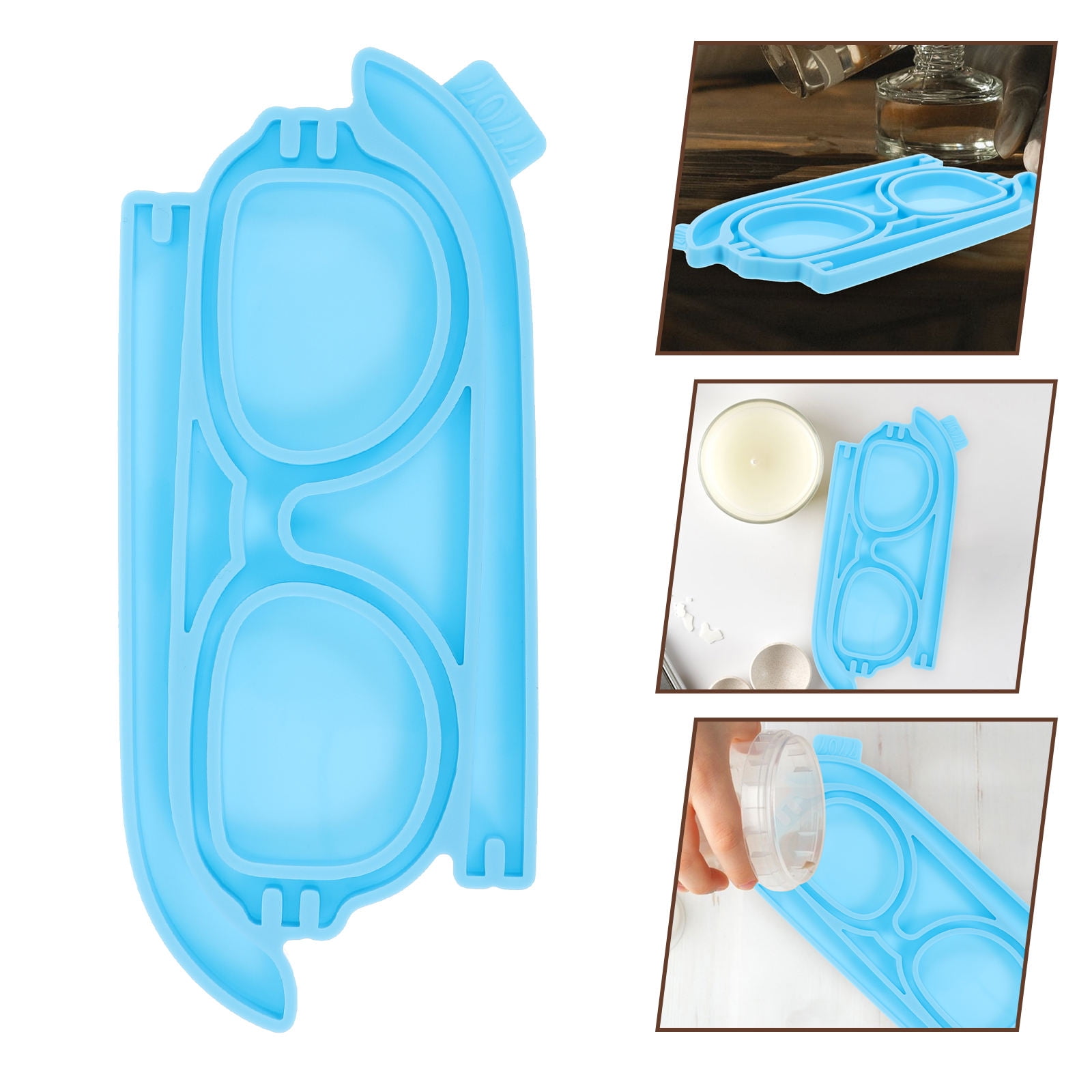 SOPOTUTU Eyeglasses Shaped Epoxy Silicone Mold 1Pack for Home and ...