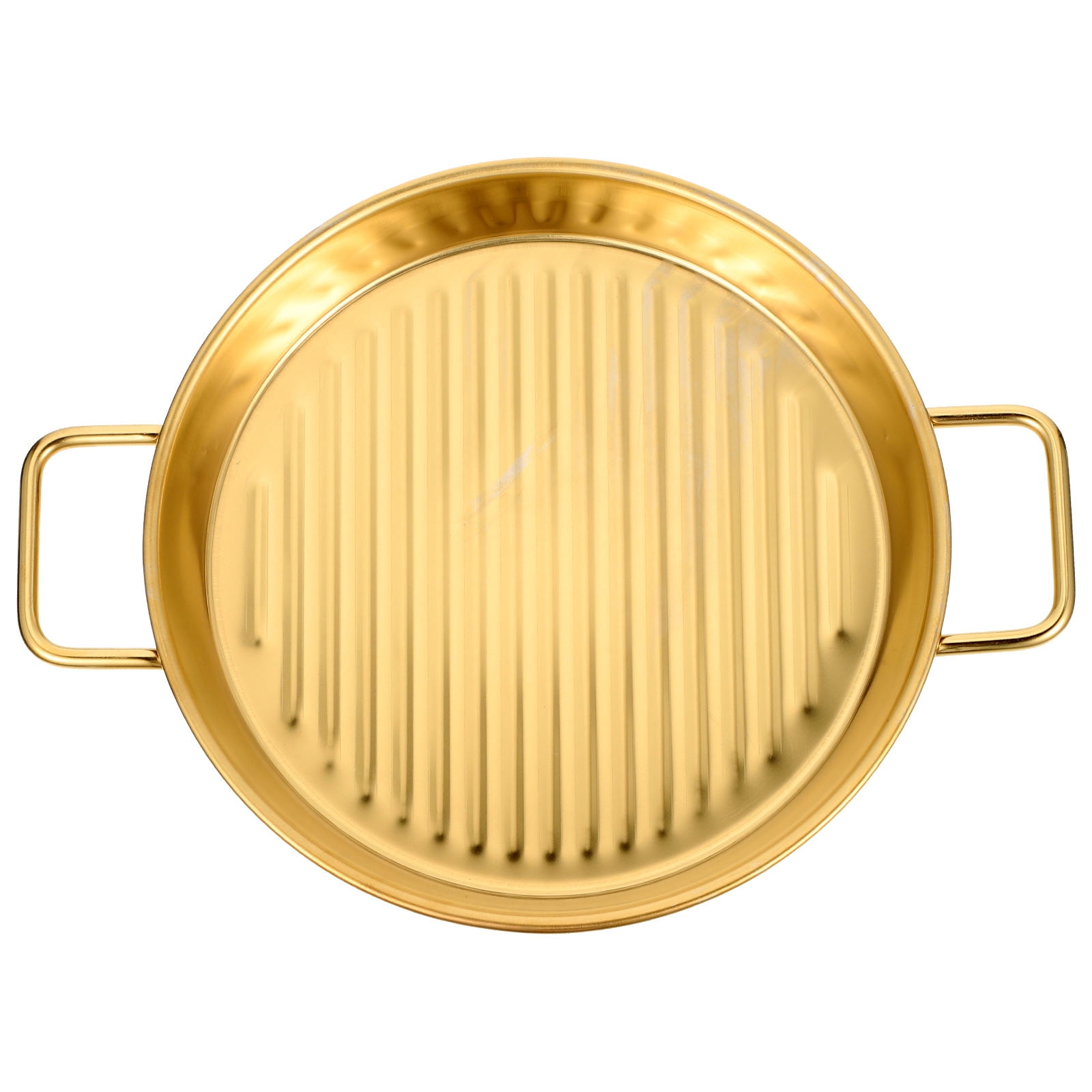 SOPOTUTU Golden Stainless Steel Pizza Baking Plate for Kitchen Supplies ...