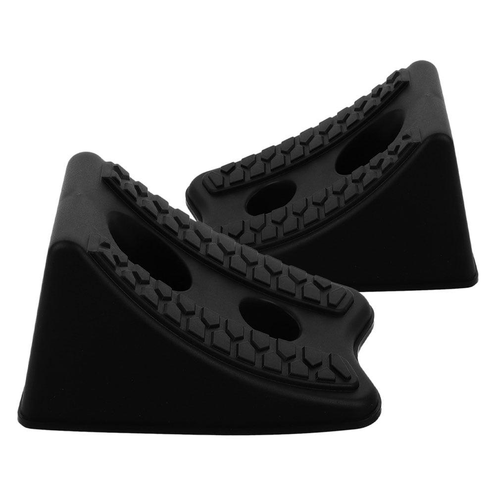 SOPOTUTU Heavy Duty Plastic Wheel Chock 2Pcs For Accurate Positioning ...
