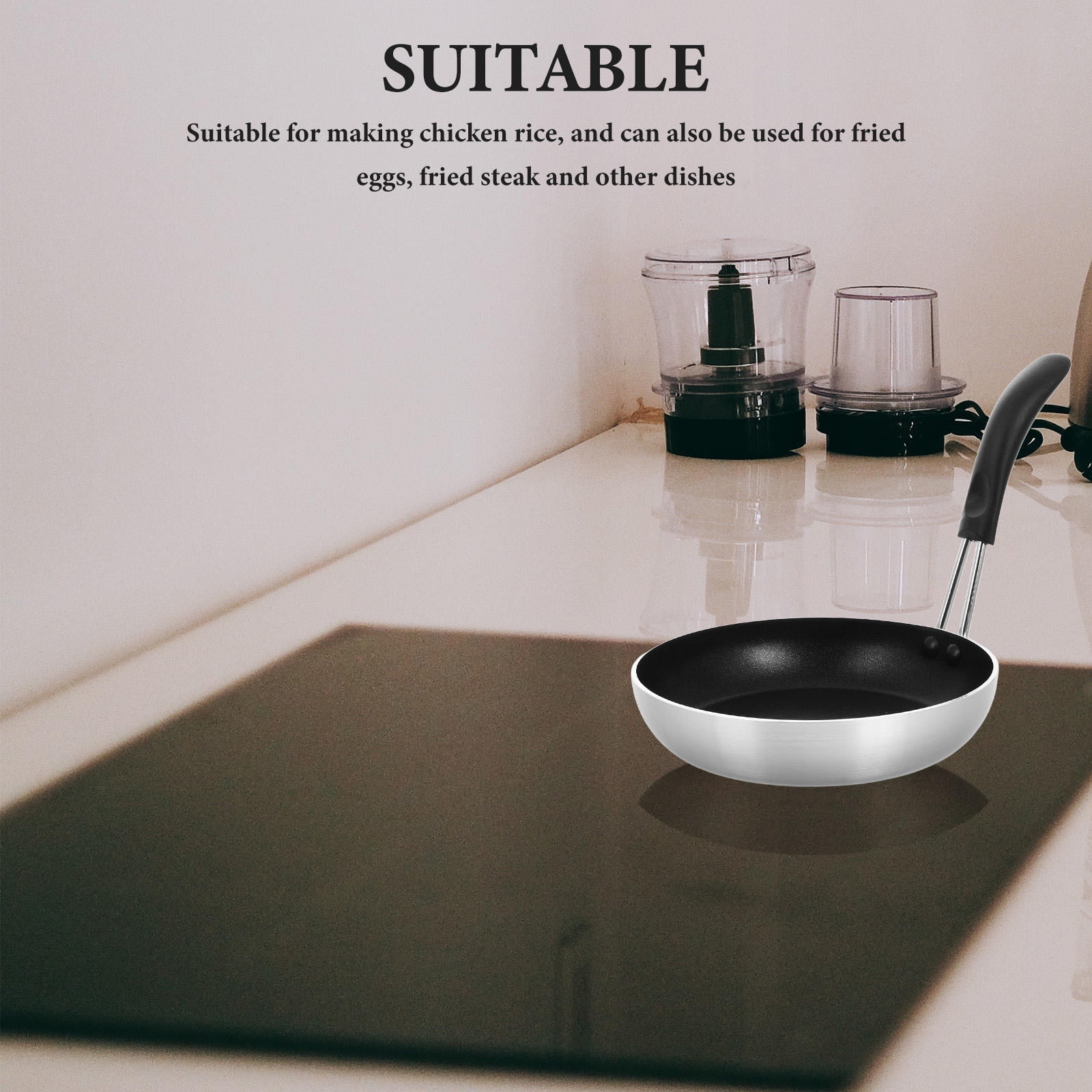 SOPOTUTU Japanese Style Aluminium Fry Pan Set Nonstick Coating for Even ...