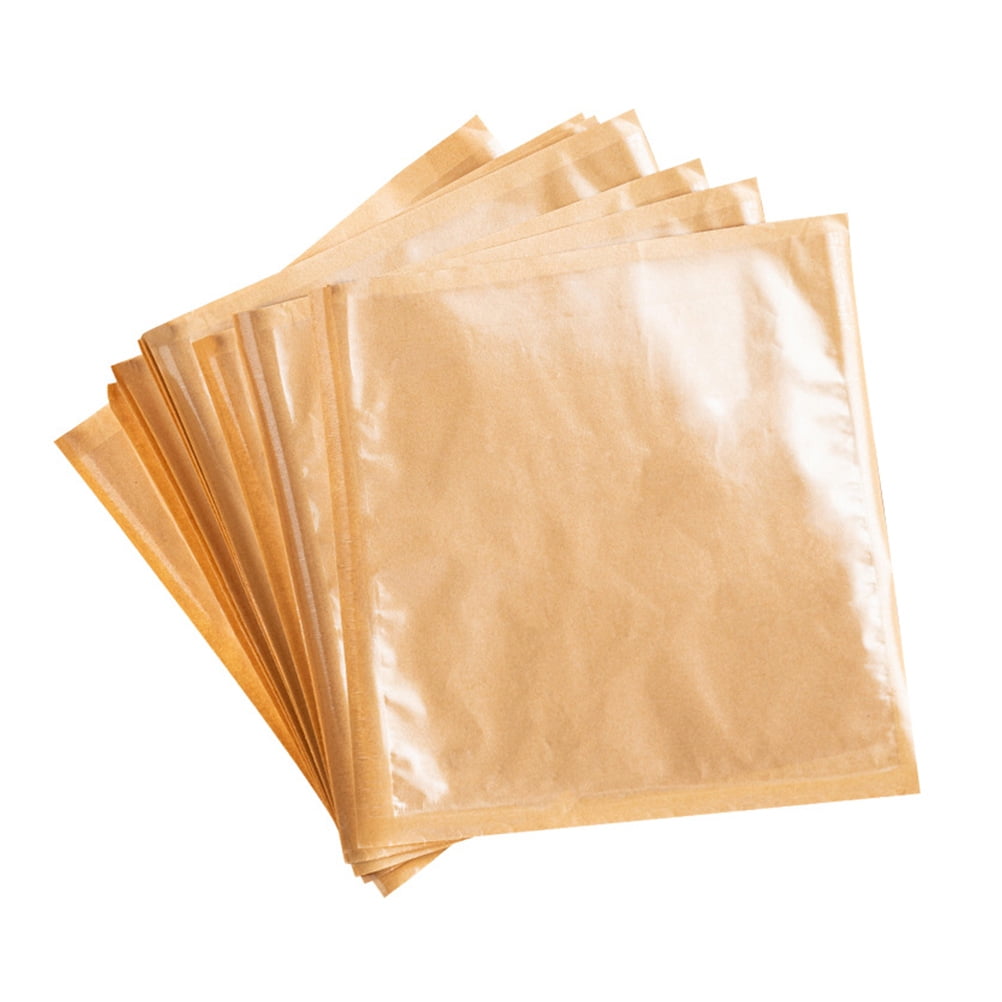 SOPOTUTU Khaki Bakery Bags Coated Paper Food Safe with Transparent ...