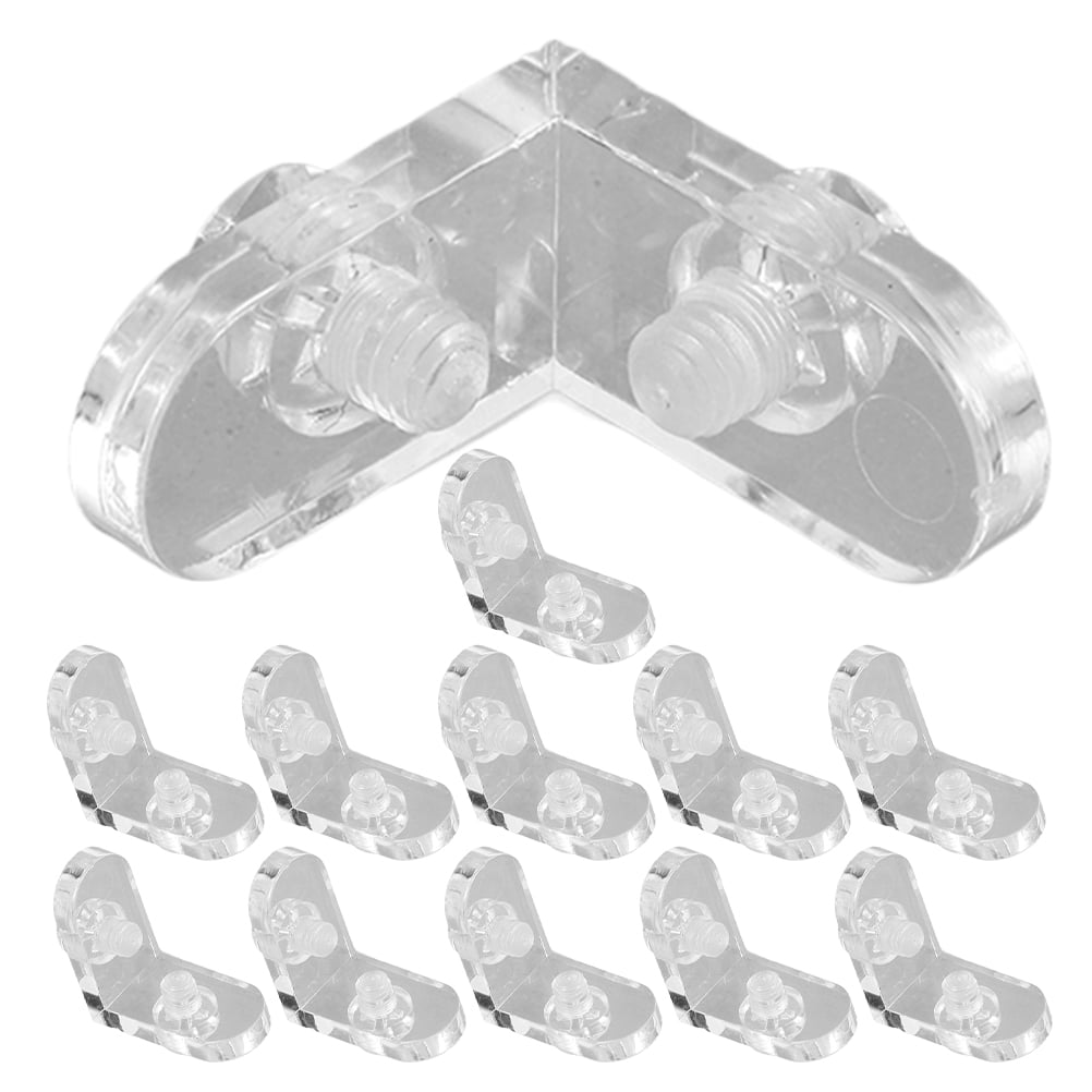 SOPOTUTU L-Shaped Acrylic Corner Brackets 12 Sets for Jewelry Storage ...