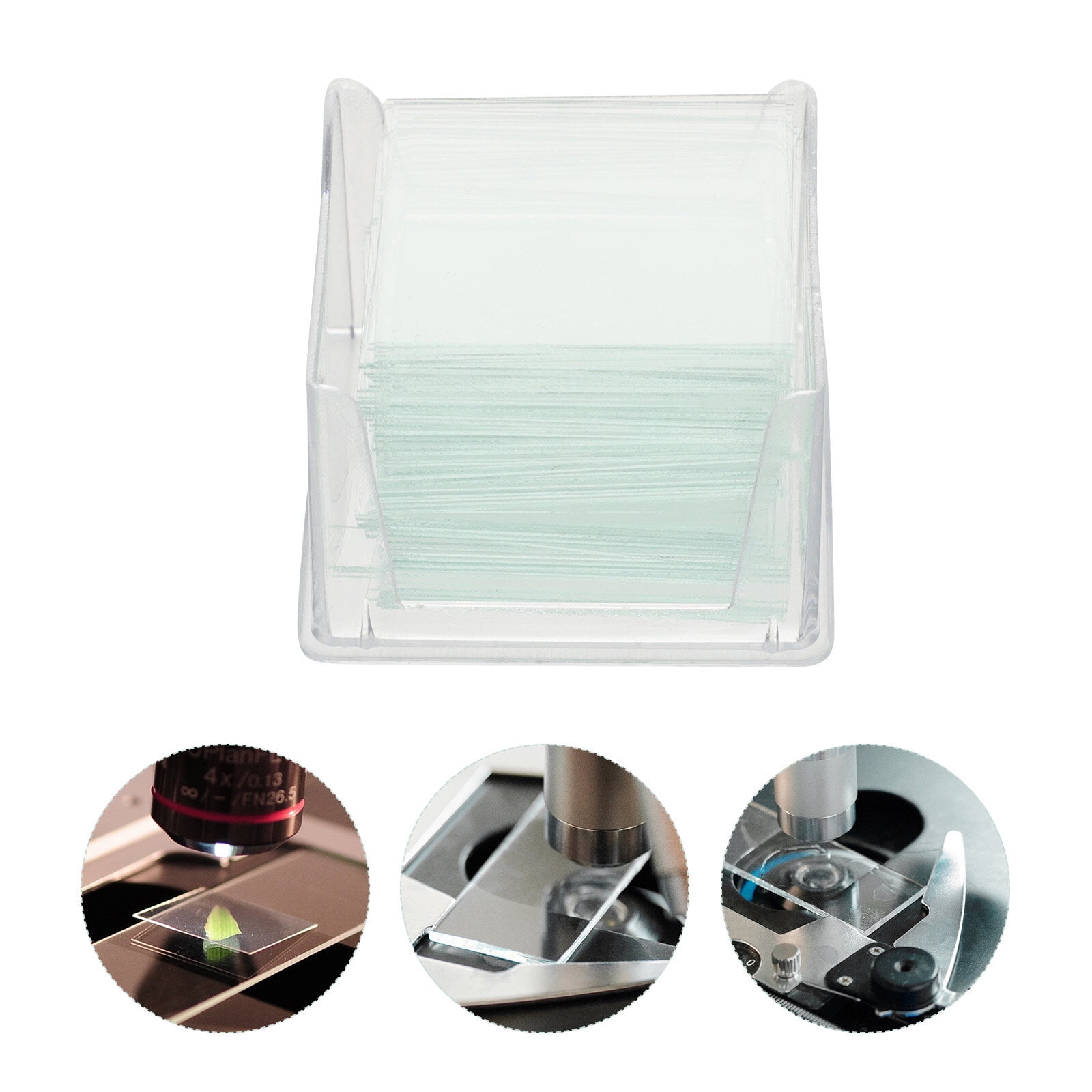 SOPOTUTU Laboratory Equipment Glass Transparent Slide for Optical ...