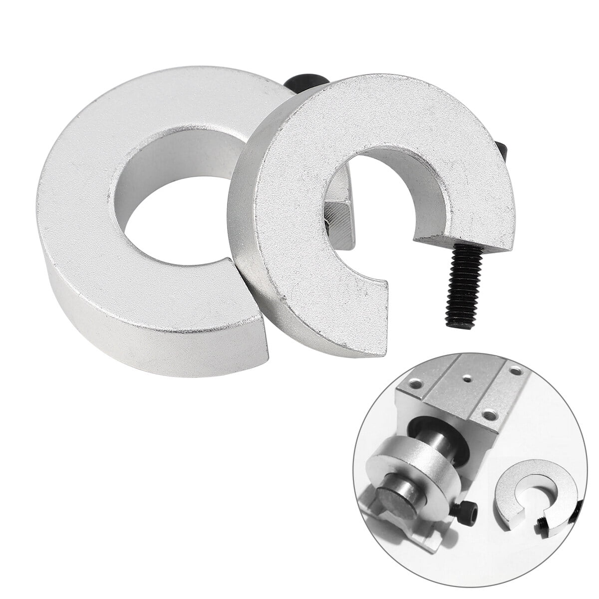 SOPOTUTU Linear Rail Stop Collar 2Pcs Set High Precision Smooth Use For ...