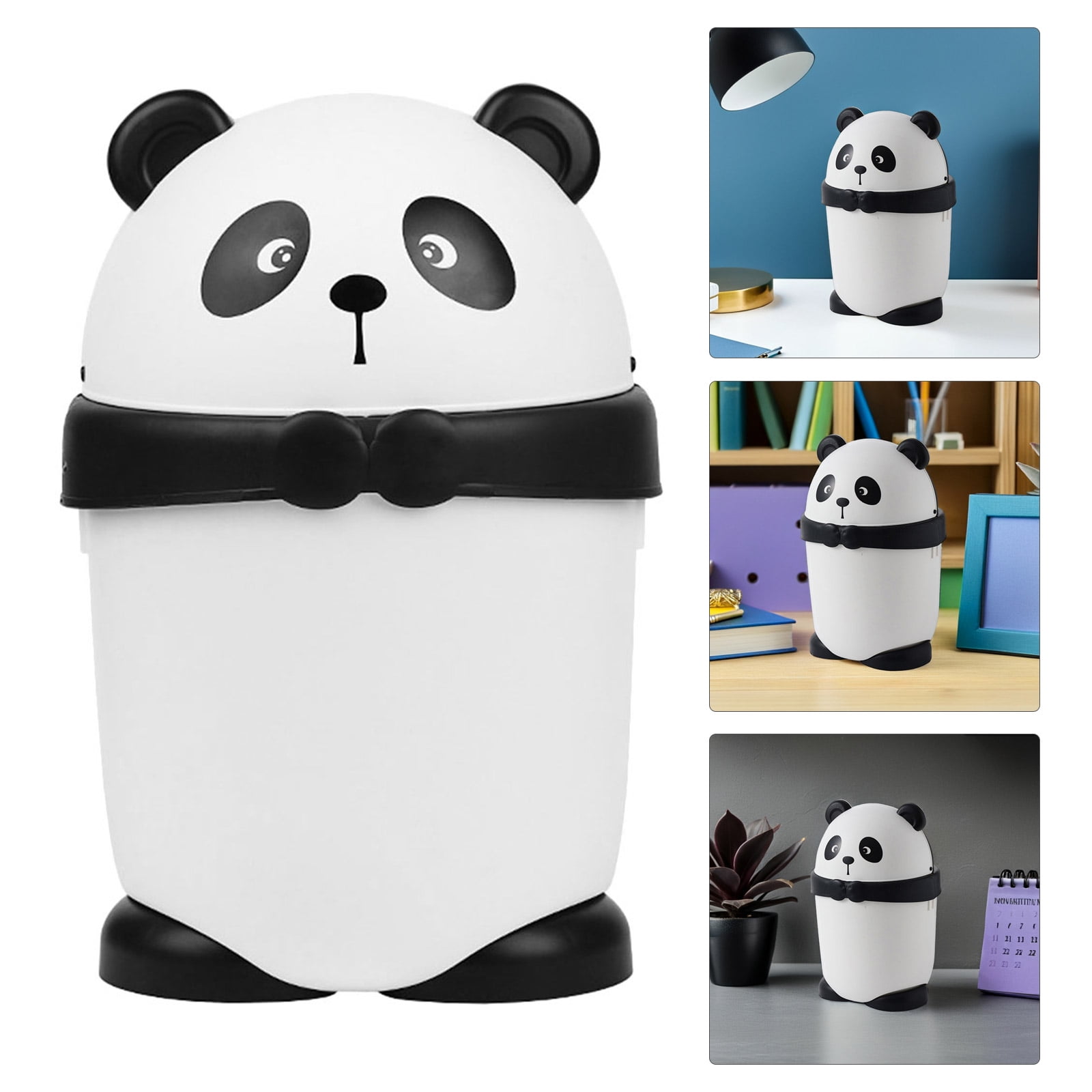 SOPOTUTU Litter Trash Can Panda Design Plastic 1Pack - Walmart.com