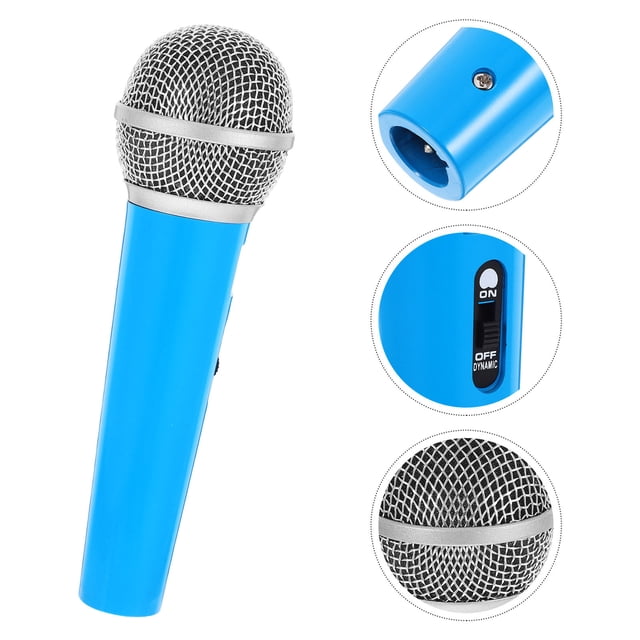 SOPOTUTU Mic Prop Microphone Model Plastic Realistic Design Interview ...