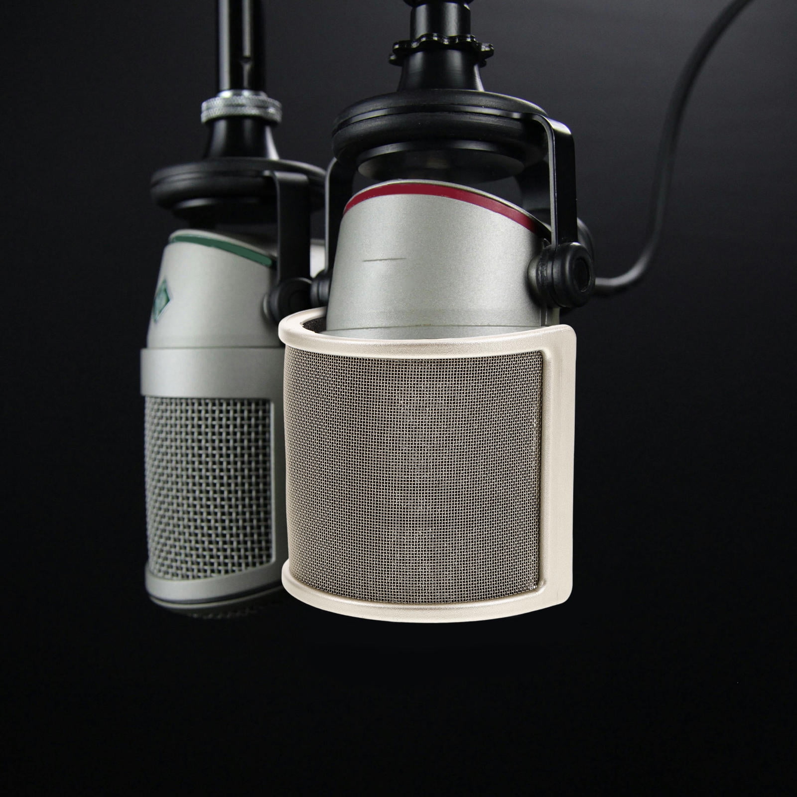 SOPOTUTU Steel and Sponge Mic Shield Cover for Daily Use with Pop and ...