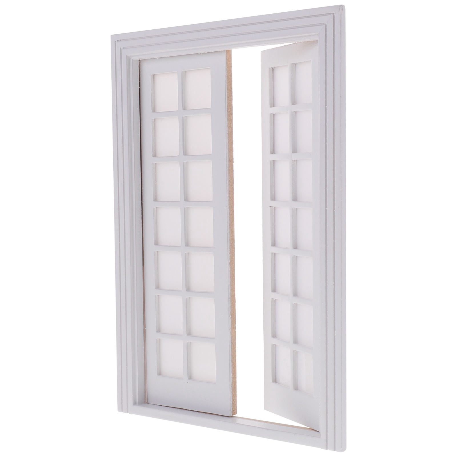 SOPOTUTU 1 Set Miniature Door Wooden White Decorative Dollhouse Fairy ...