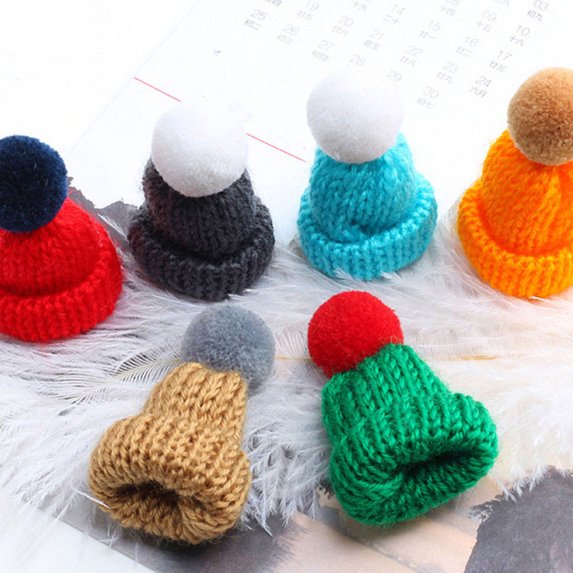SOPOTUTU 30pcs Christmas Decoration Mini Hats Assorted Color Friends ...