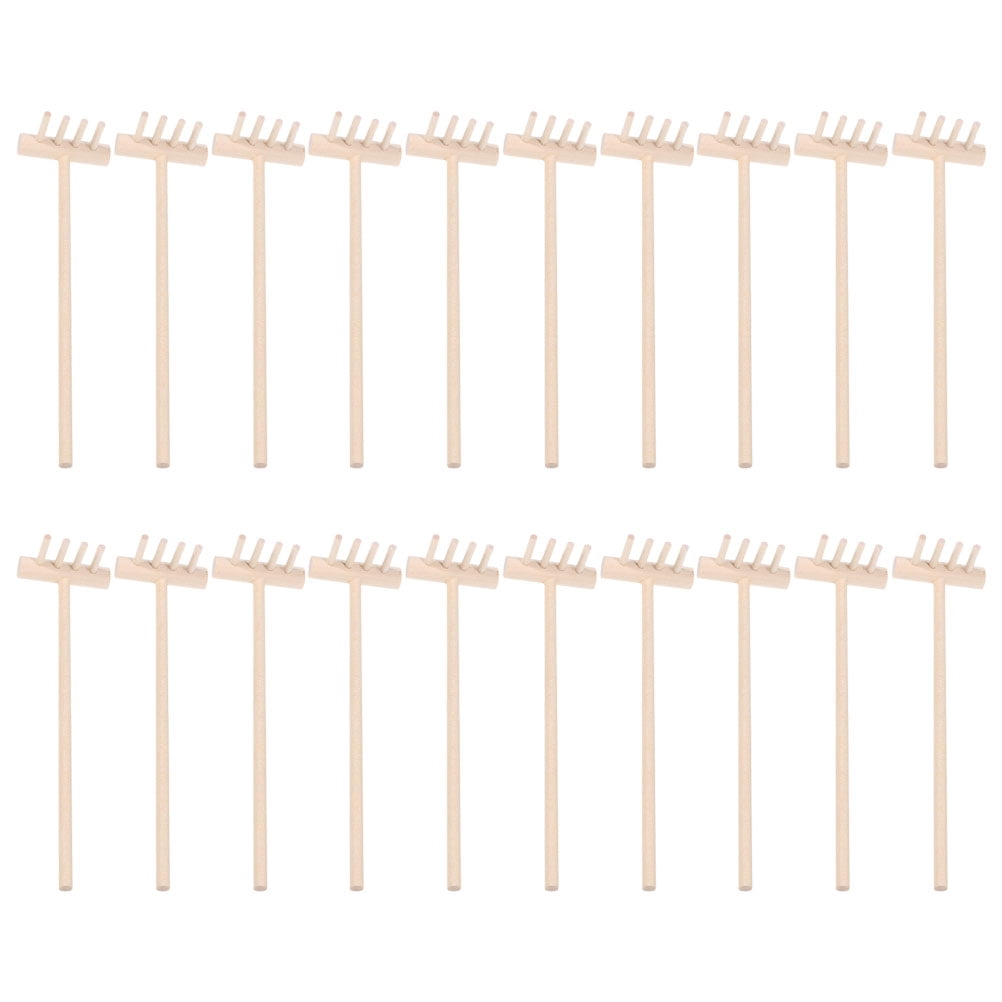 SOPOTUTU Mini Zen Garden Rake Tools 20Pcs Beige for Creating Patterns ...