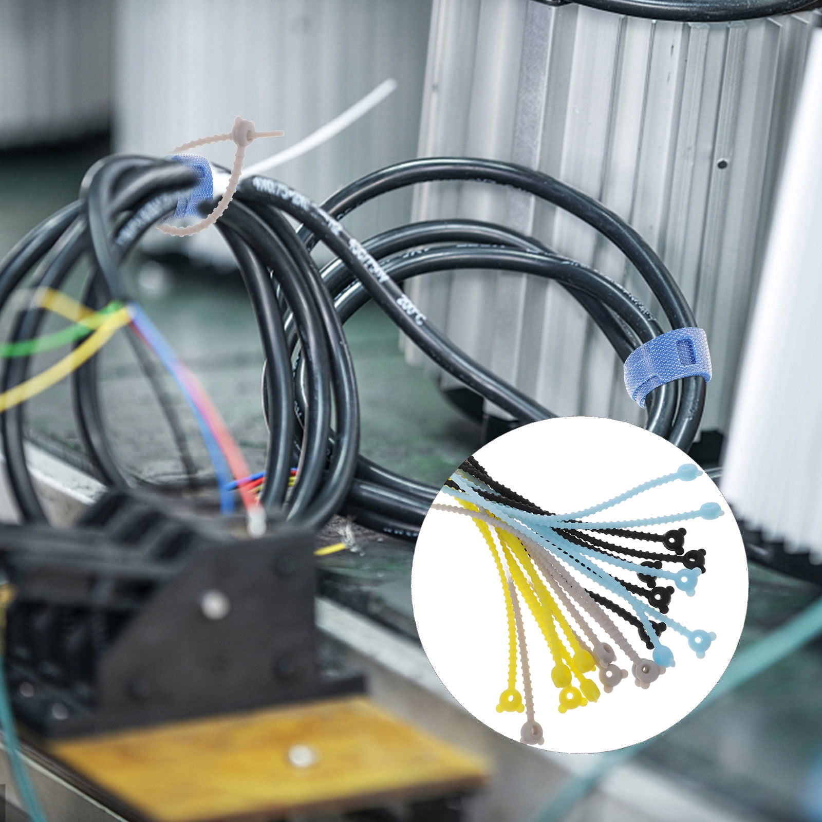 SOPOTUTU Multi-Purpose Adjustable Cable Organizer 20Pack for Office ...