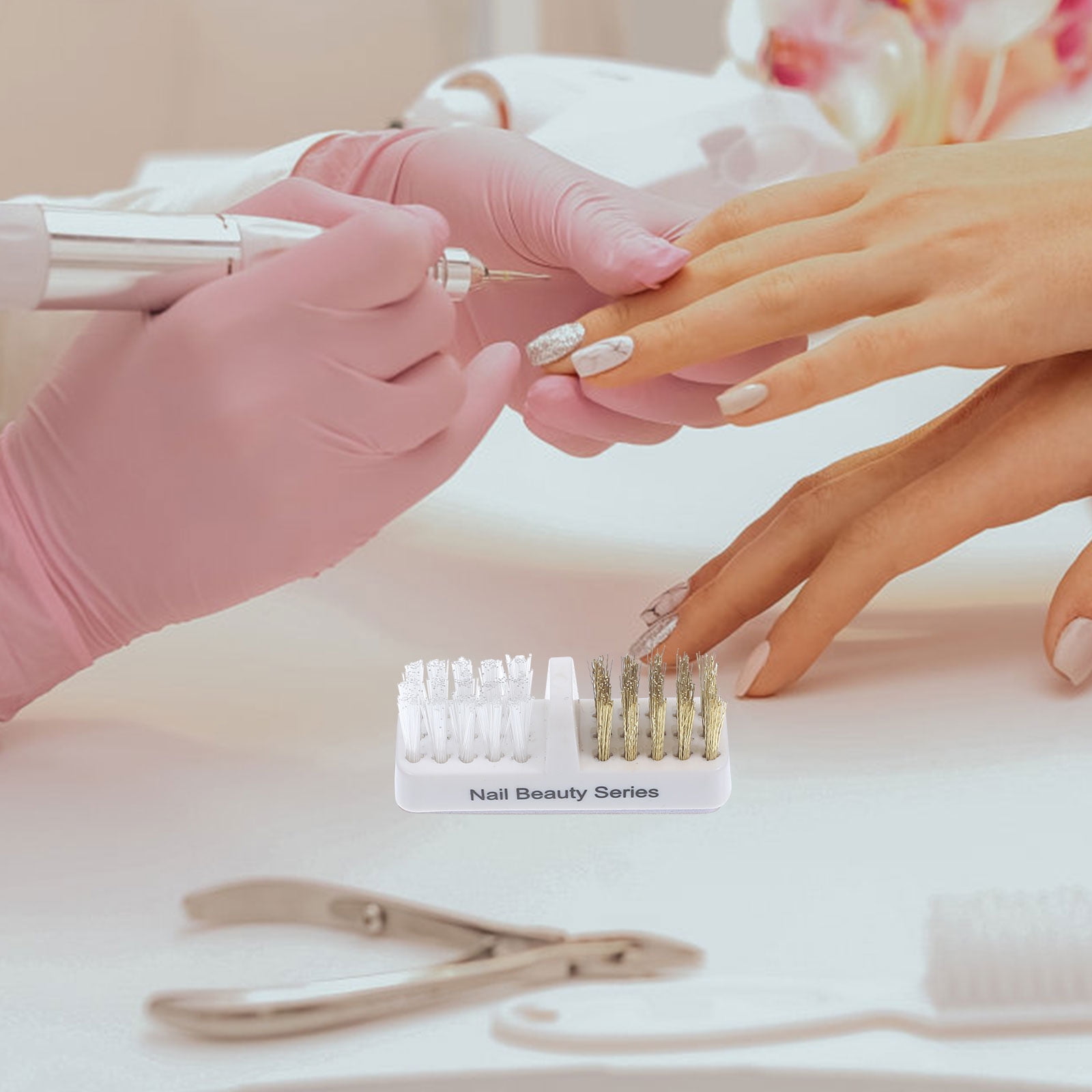 SOPOTUTU Nail Drill Bits 3Pcs Set Copper Wire Brush for Dirt Removal and Maintenance - Walmart.com