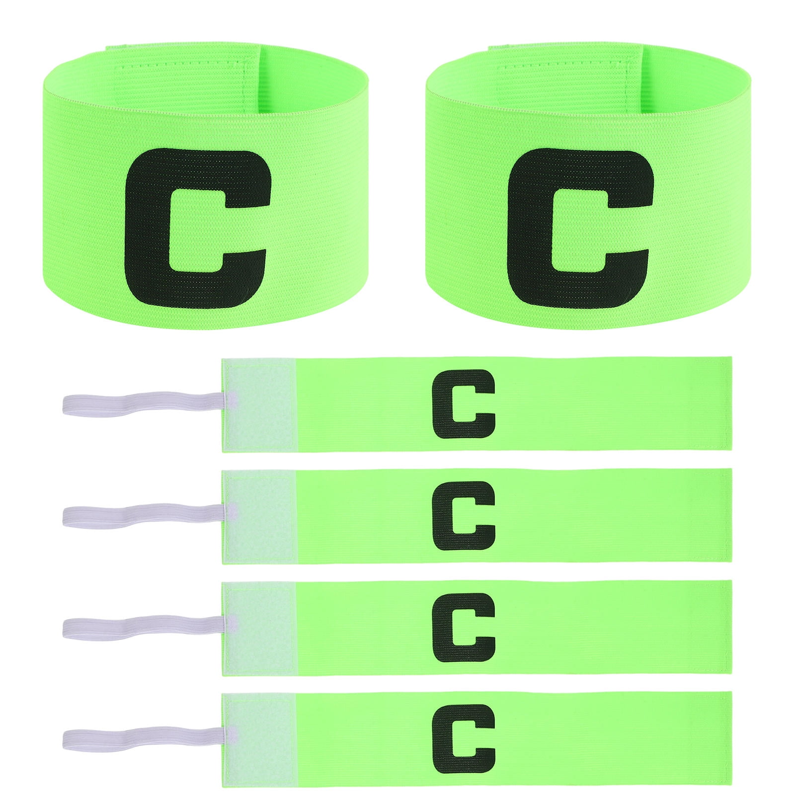 SOPOTUTU Elastic Soccer Captain Armband Light Green Polyester Spandex ...