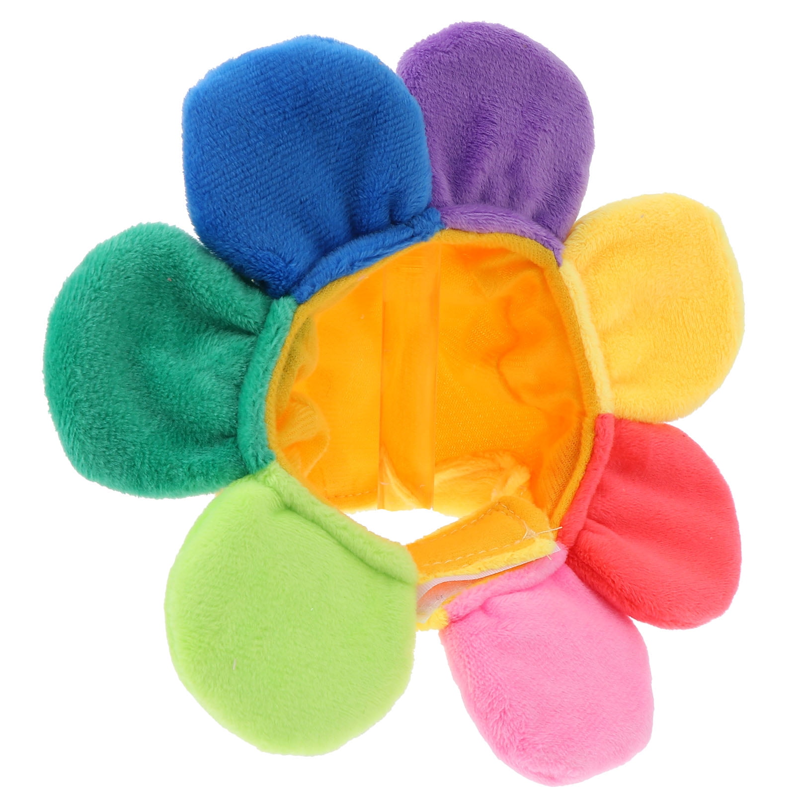 SOPOTUTU Pet Party Hat Plush Sunflower Decorative Photo Prop Cosplay ...