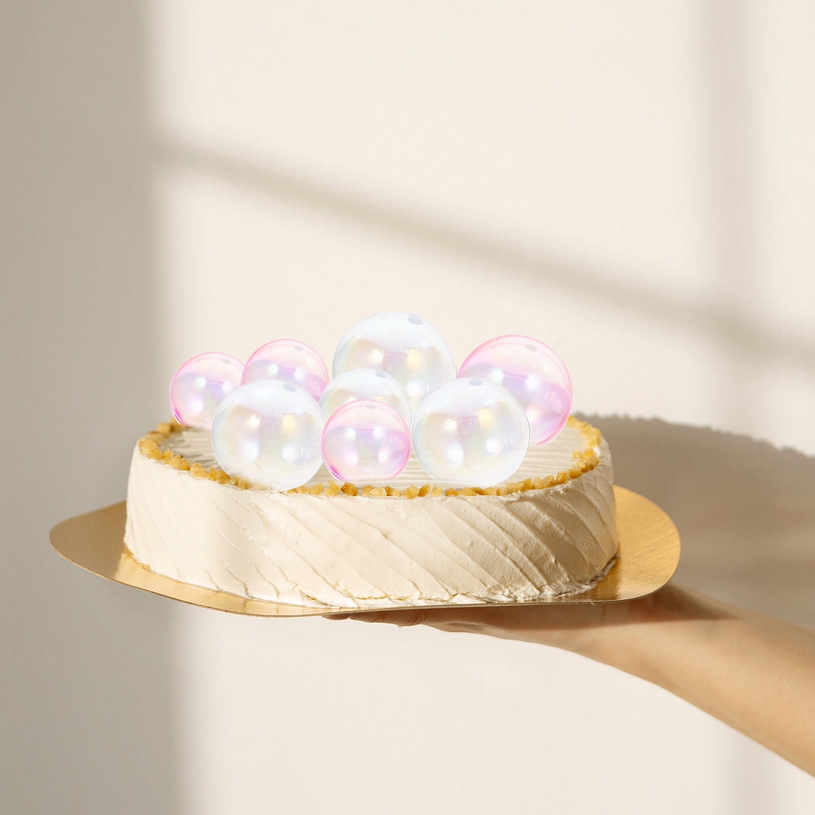 SOPOTUTU Pink Rainbow Cake Decorating Balls 20Pcs For Wedding And ...